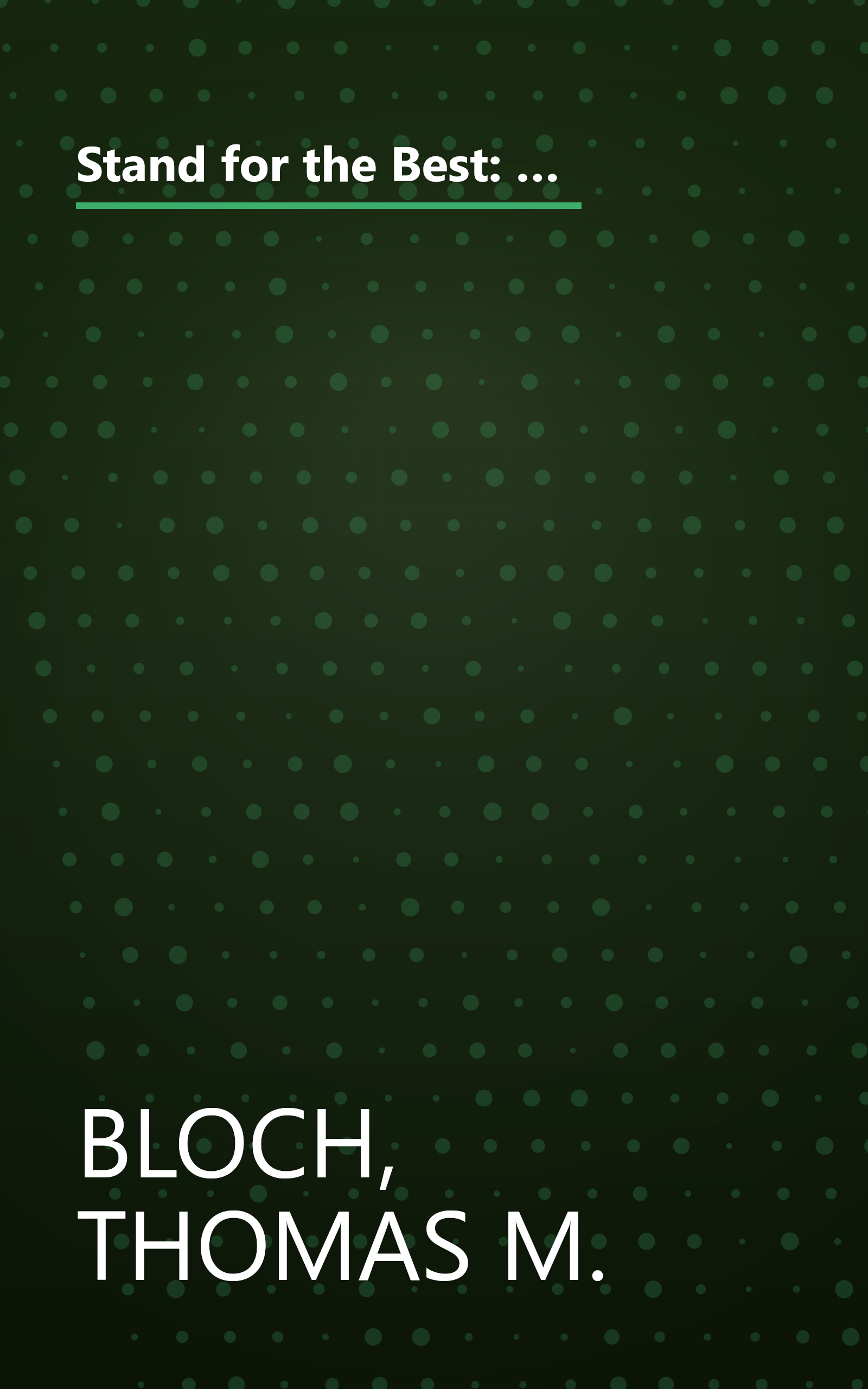 Stand for the Best: What I Learned after Leaving My Job as CEO of H&R Block to Become a Teacher and Founder of an Inner-City Charter School book cover