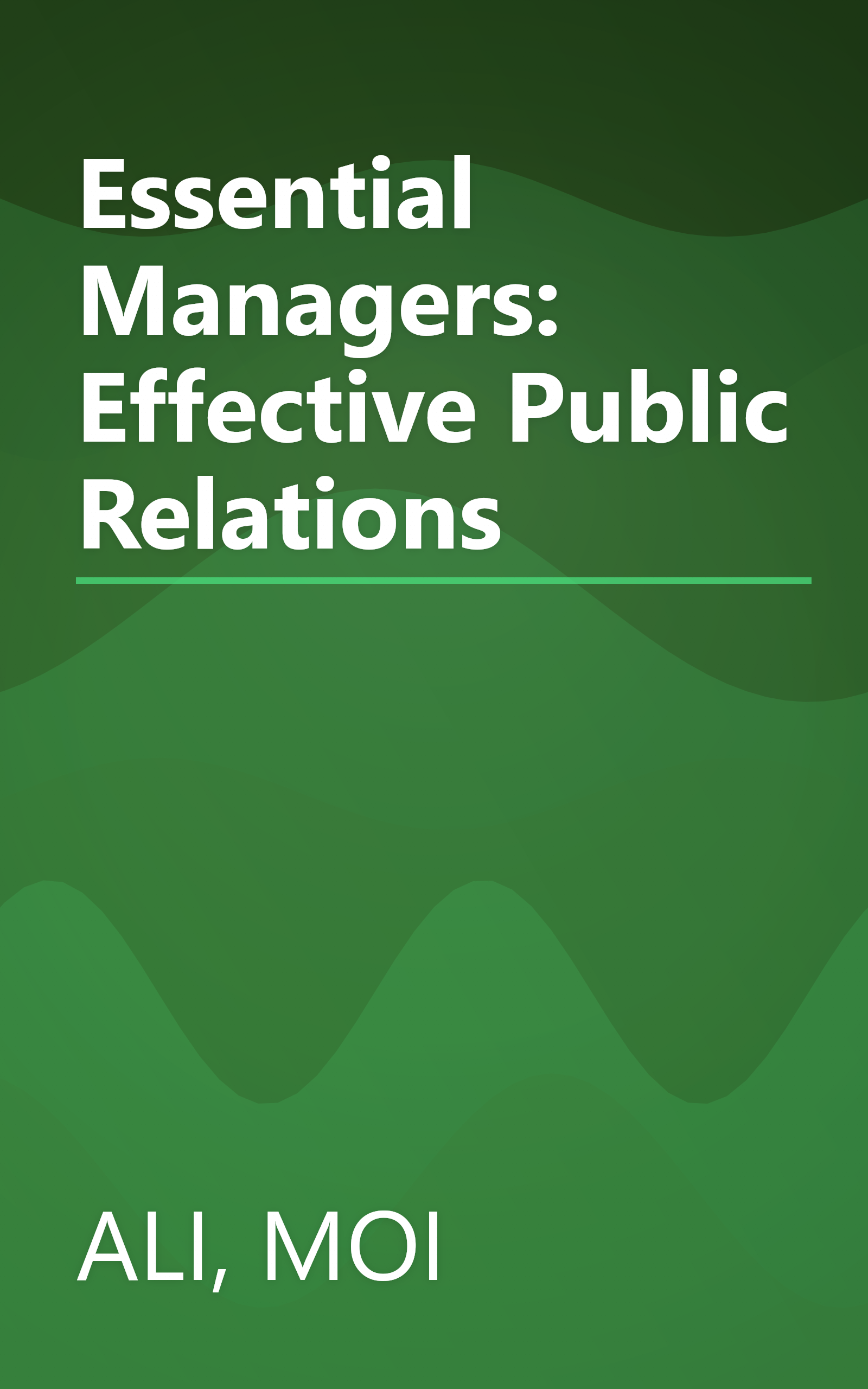 Essential Managers: Effective Public Relations book cover