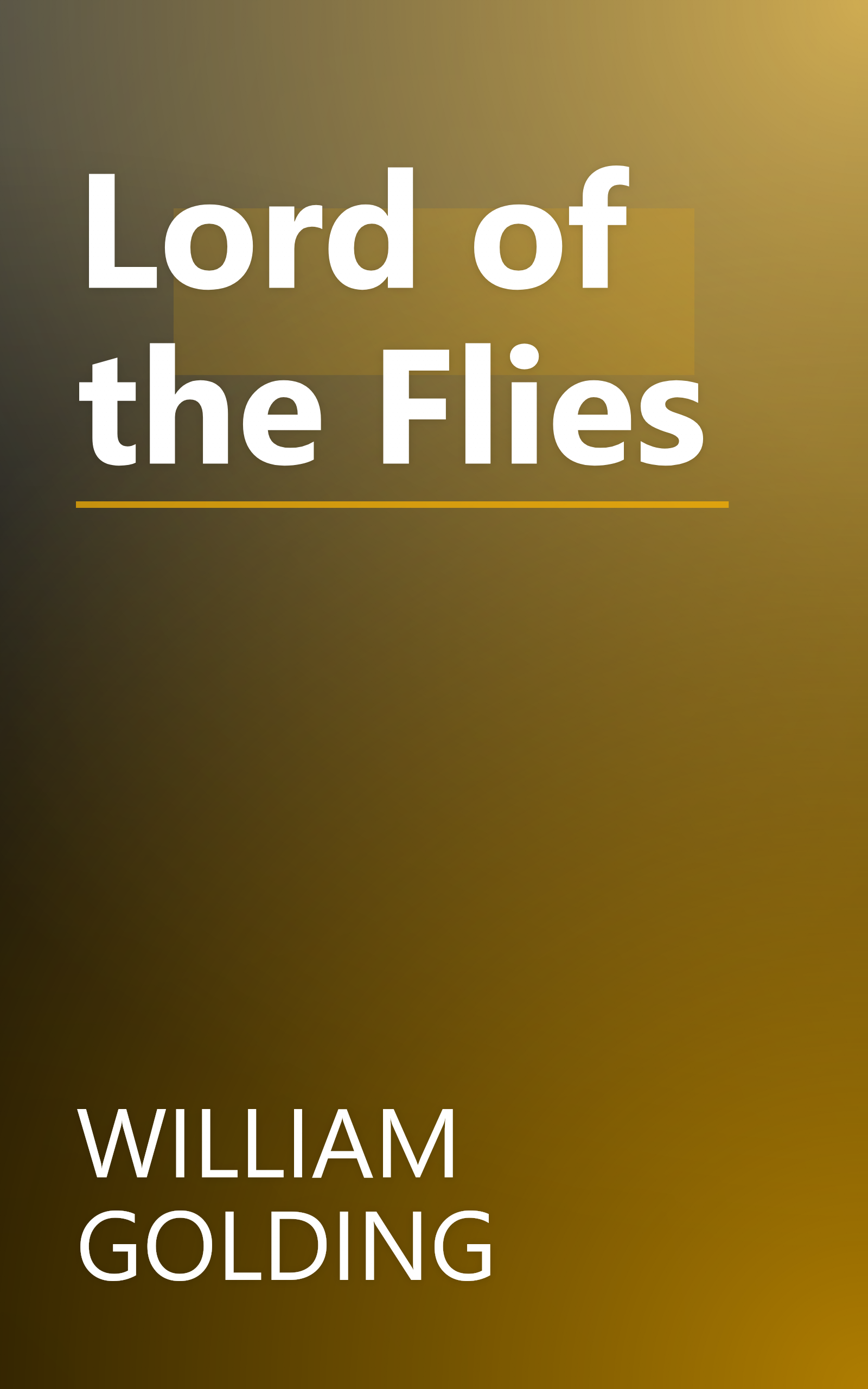 Lord of the Flies book cover