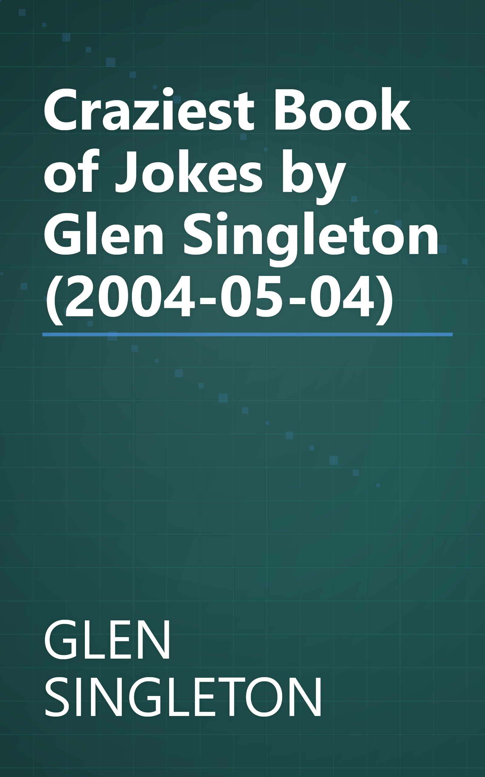 Craziest Book of Jokes by Glen Singleton (2004-05-04) book cover