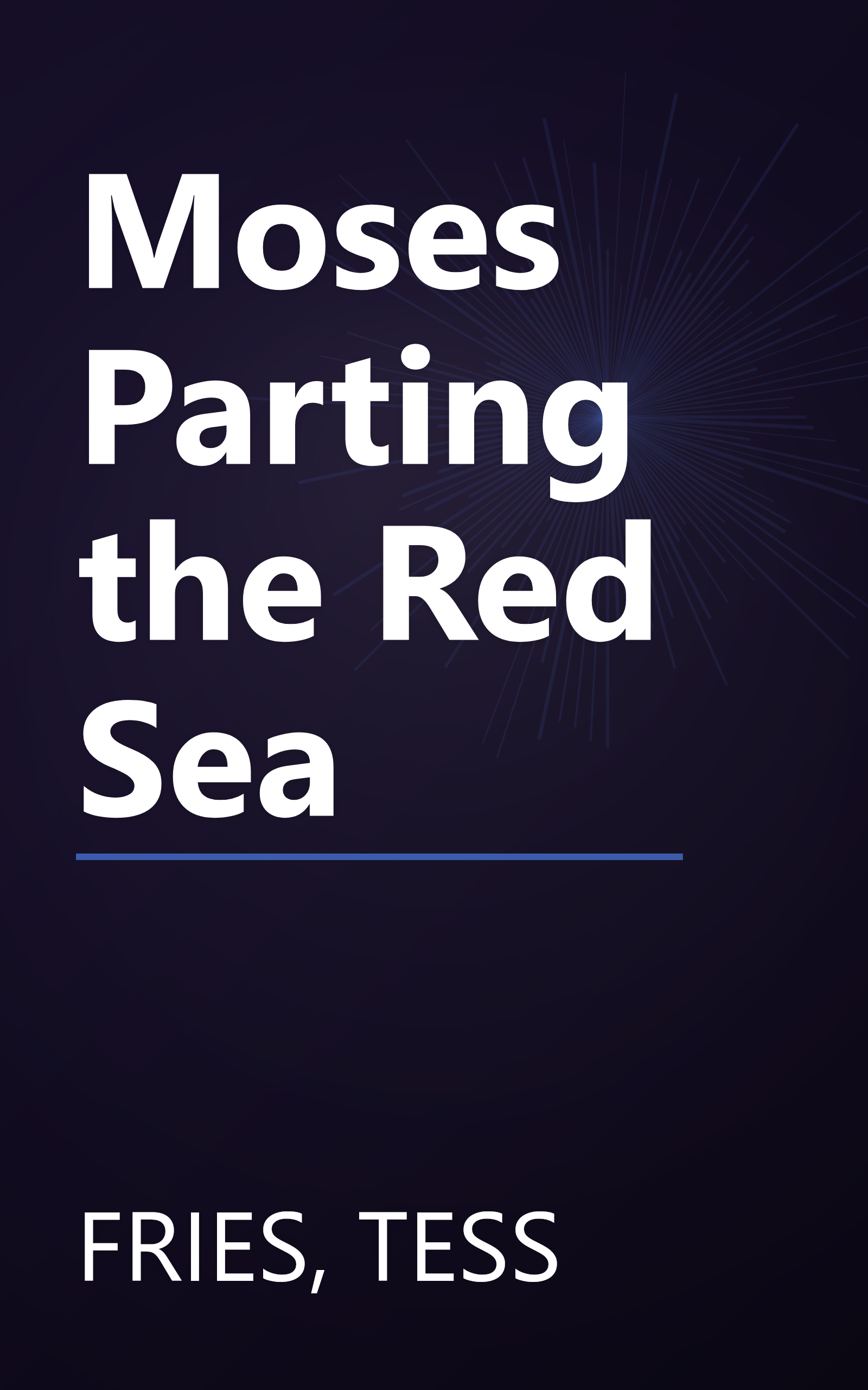 Moses Parting the Red Sea book cover