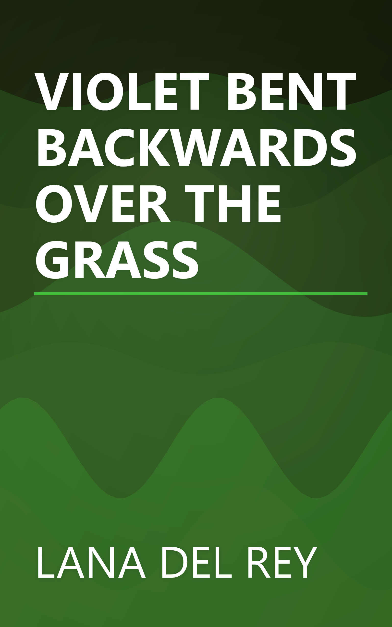 VIOLET BENT BACKWARDS OVER THE GRASS book cover