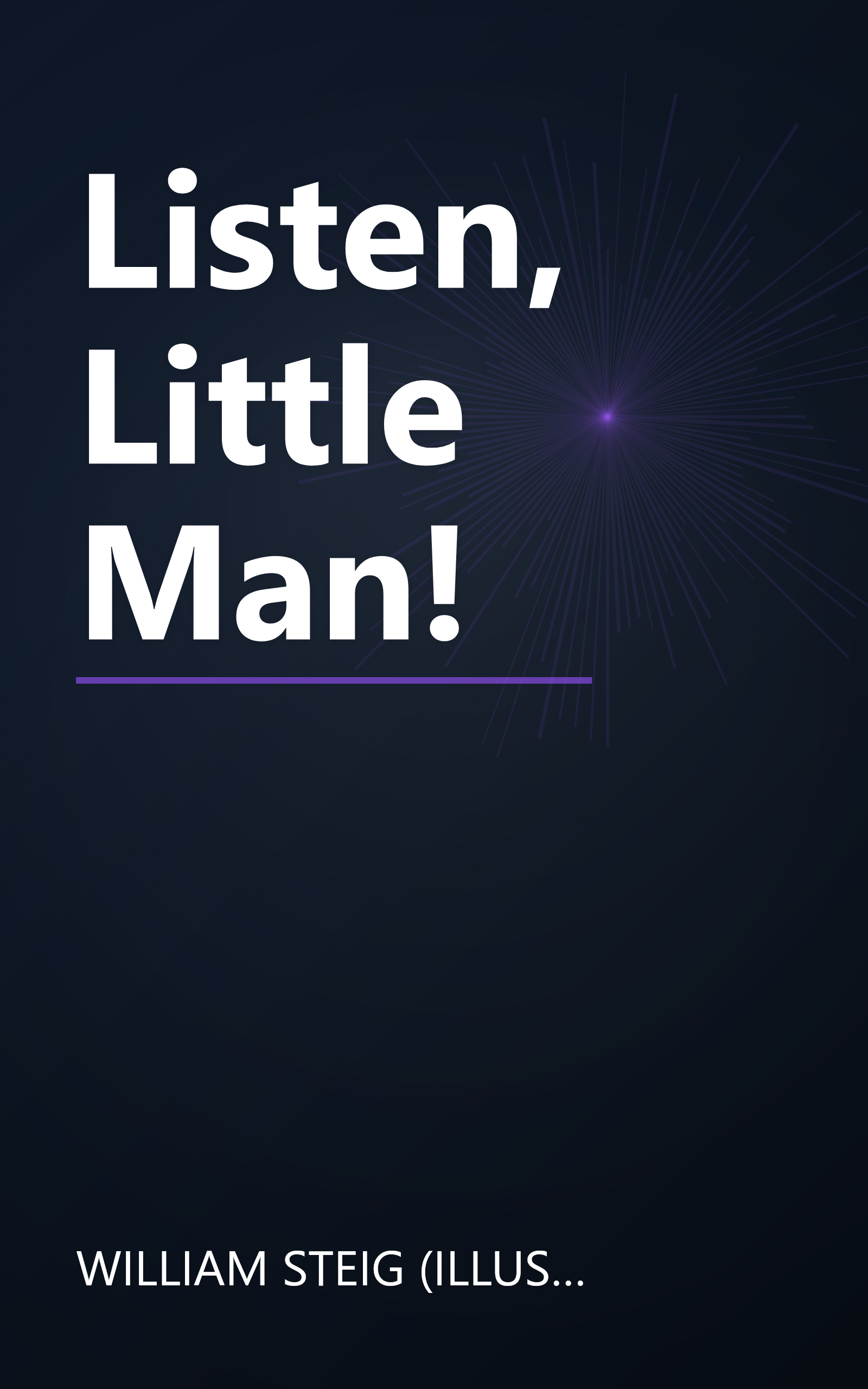 Listen, Little Man! book cover