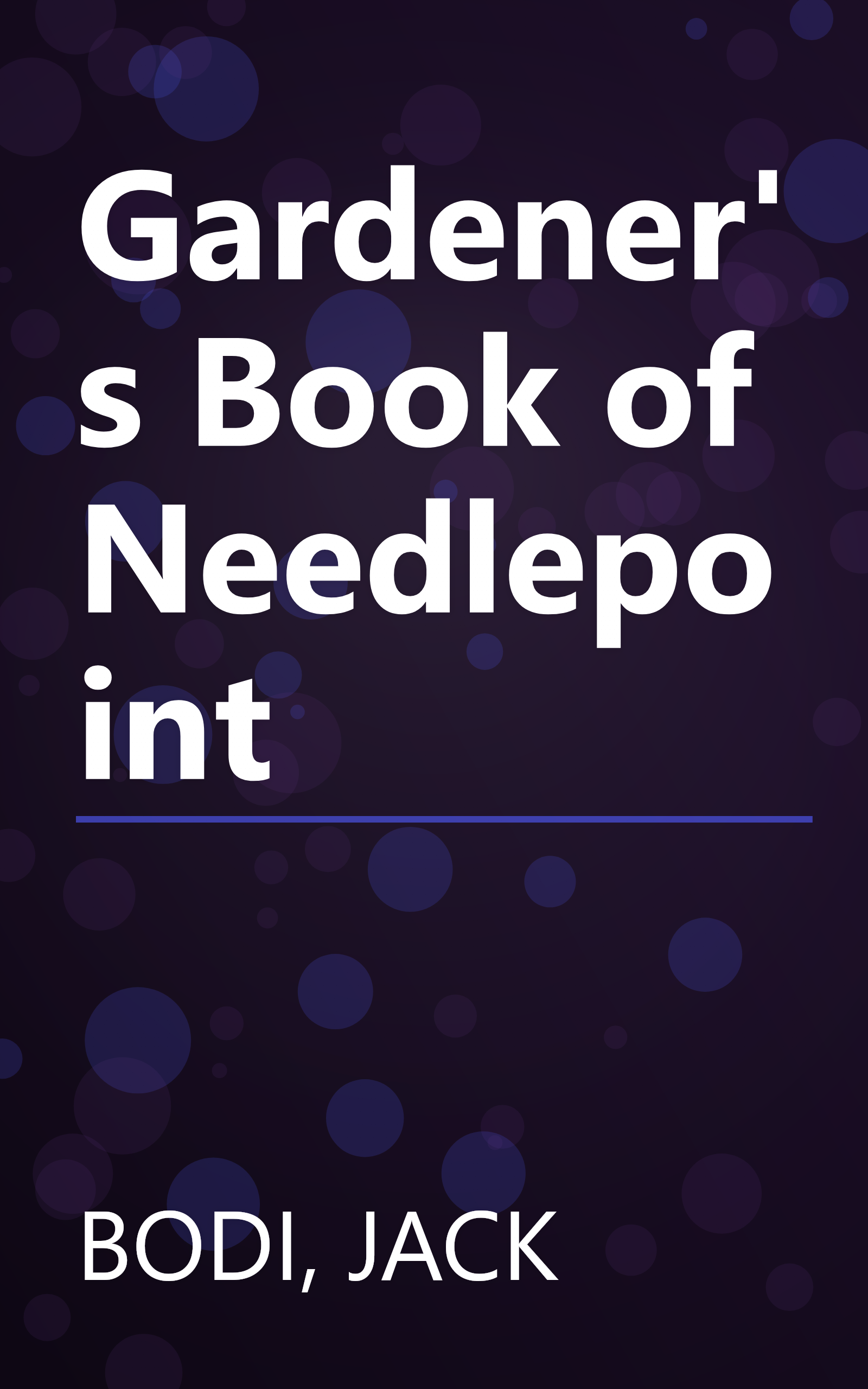 Gardener's Book of Needlepoint book cover