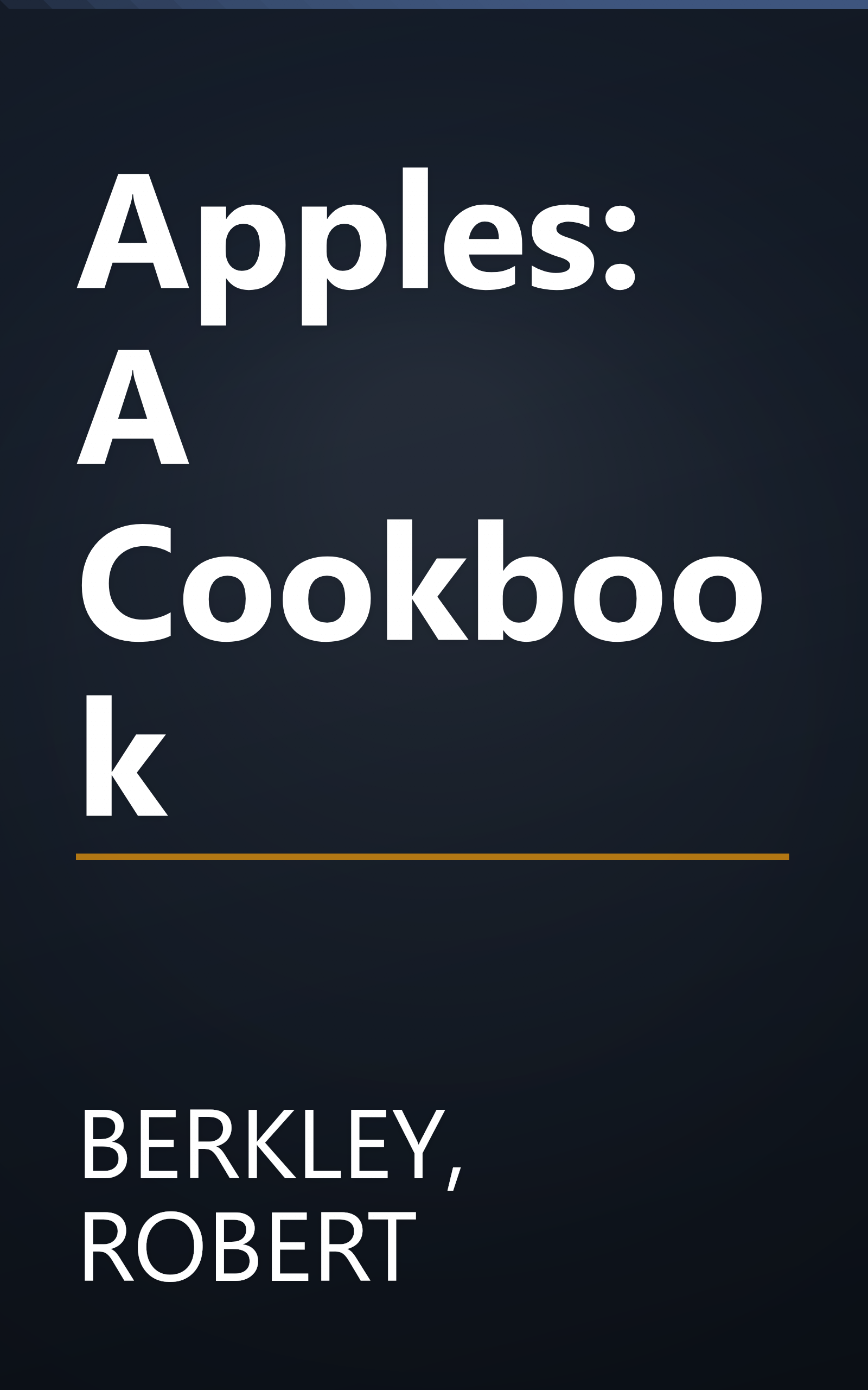 Apples: A Cookbook book cover