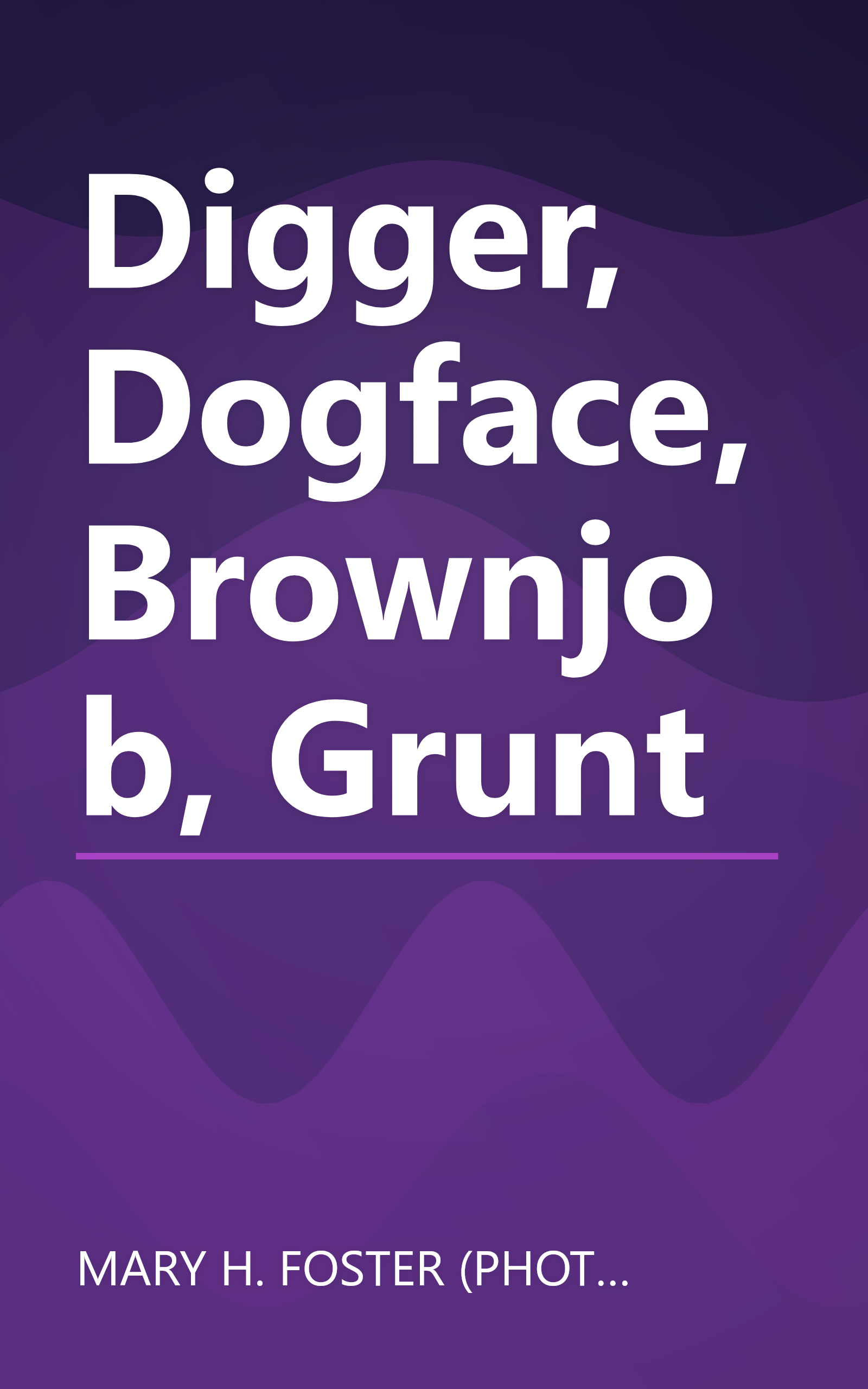 Digger, Dogface, Brownjob, Grunt book cover