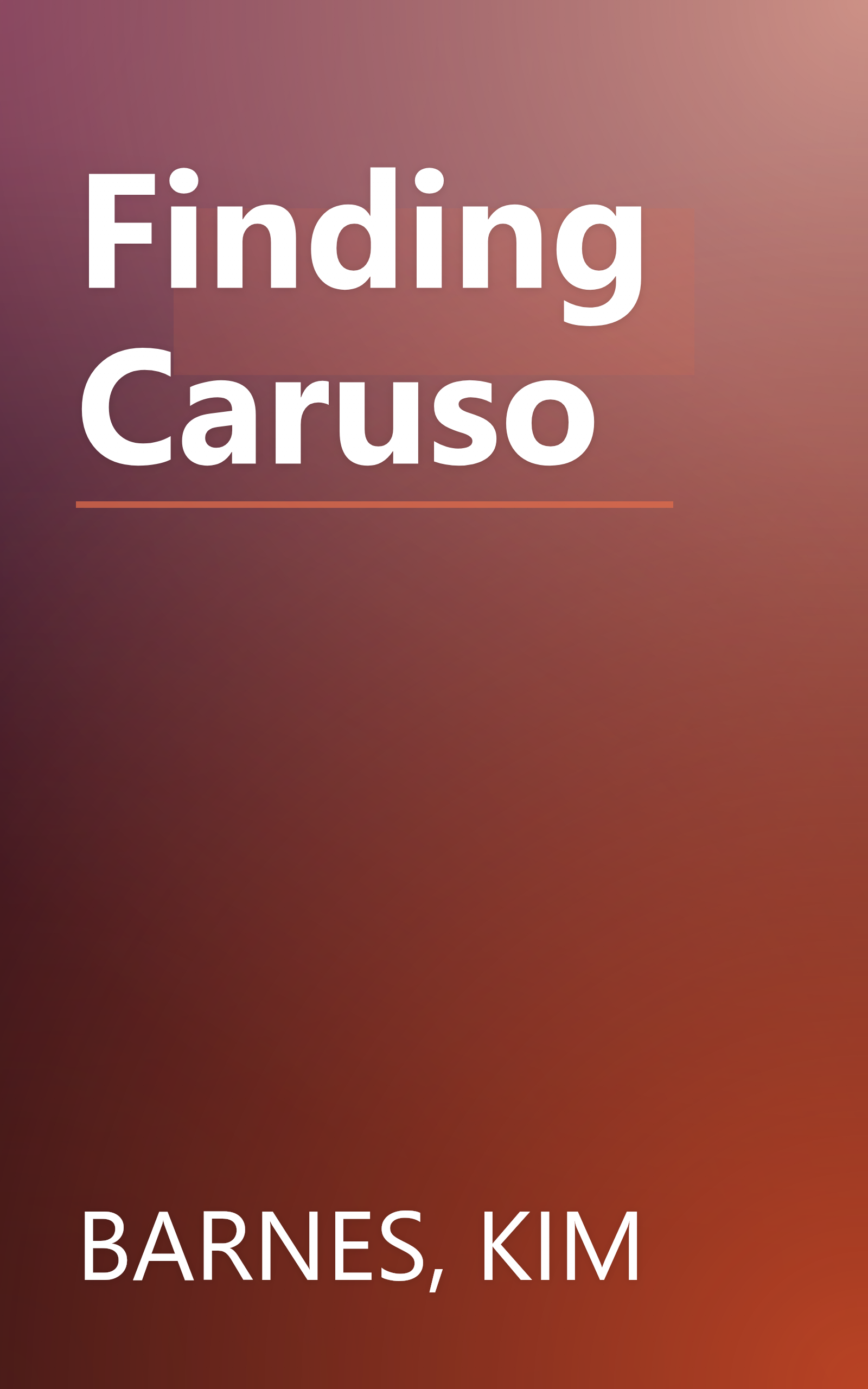 Finding Caruso book cover