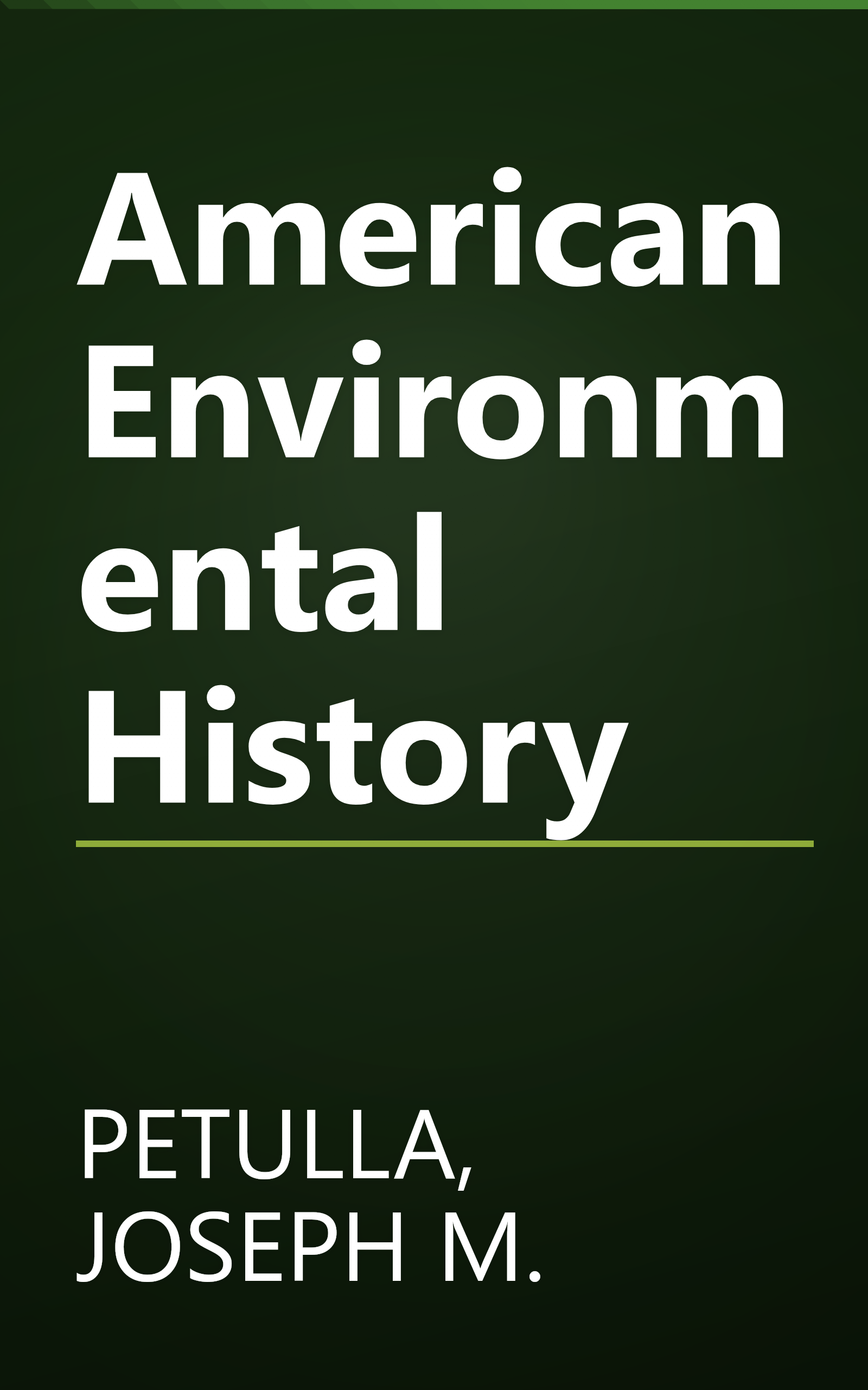 American Environmental History book cover