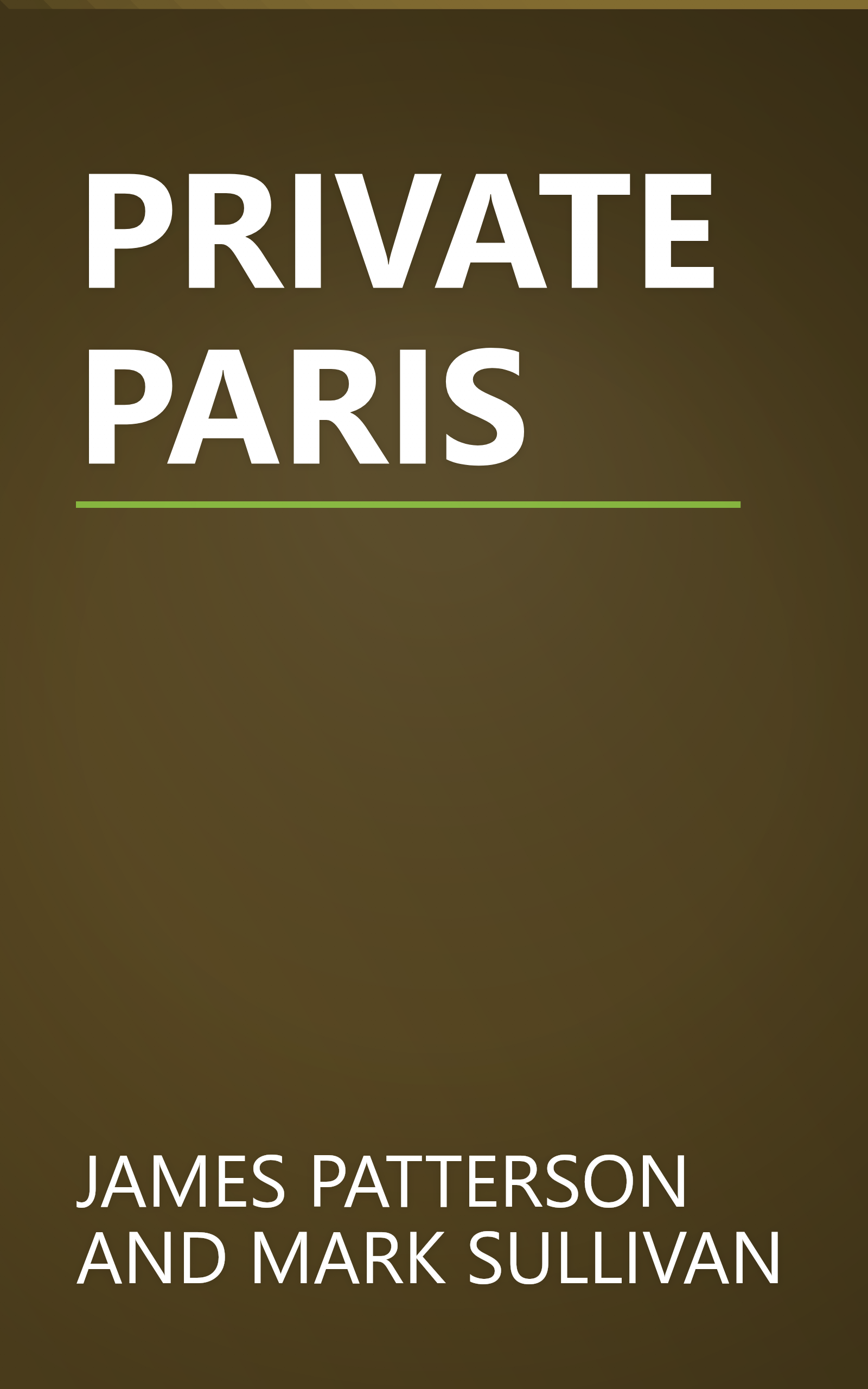 PRIVATE PARIS book cover