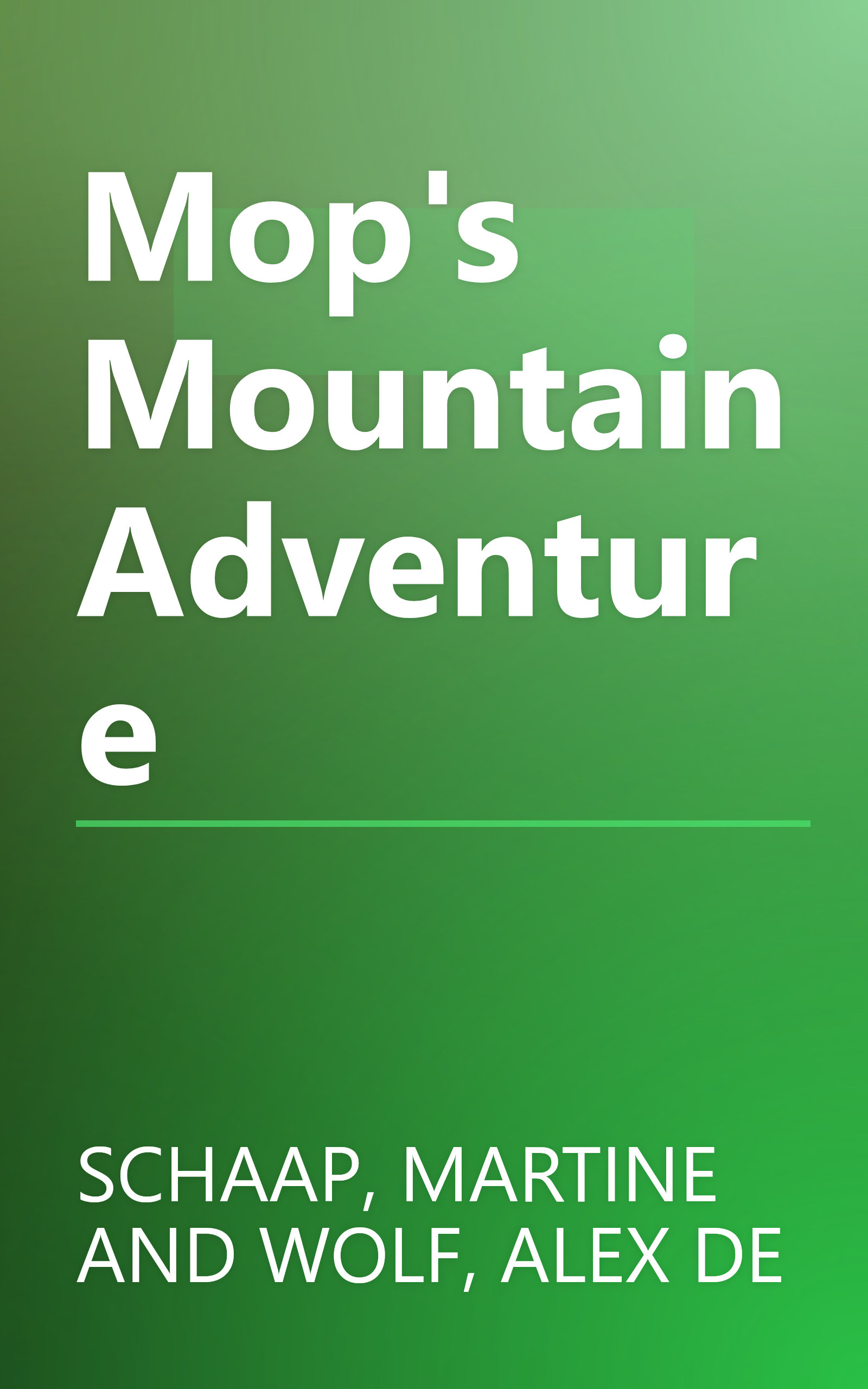 Mop's Mountain Adventure book cover