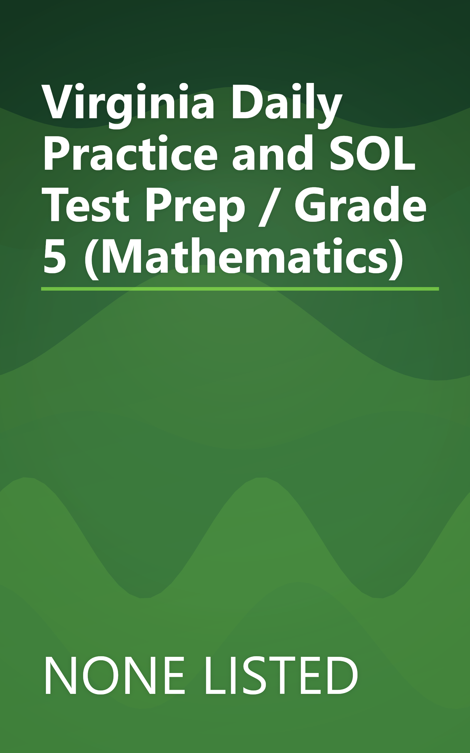 Virginia Daily Practice and SOL Test Prep / Grade 5 (Mathematics) book cover