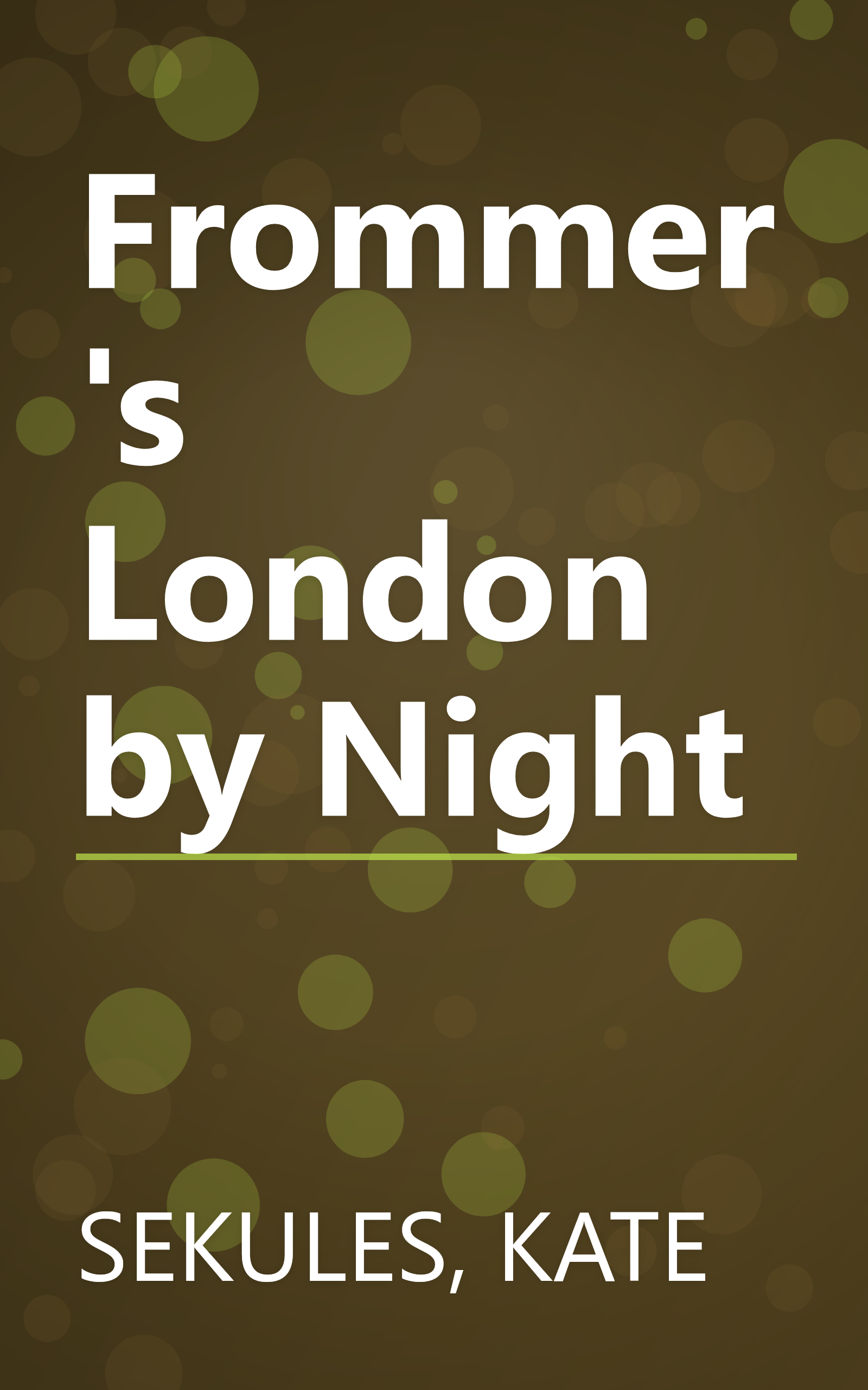 Frommer's London by Night book cover