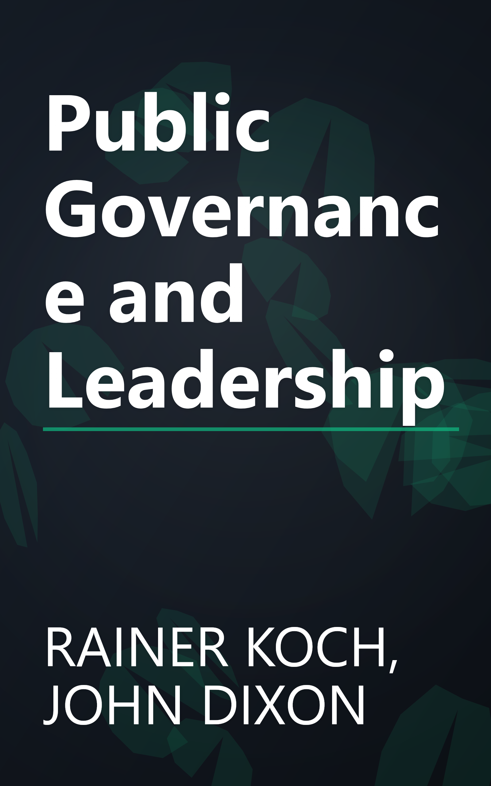 Public Governance and Leadership book cover