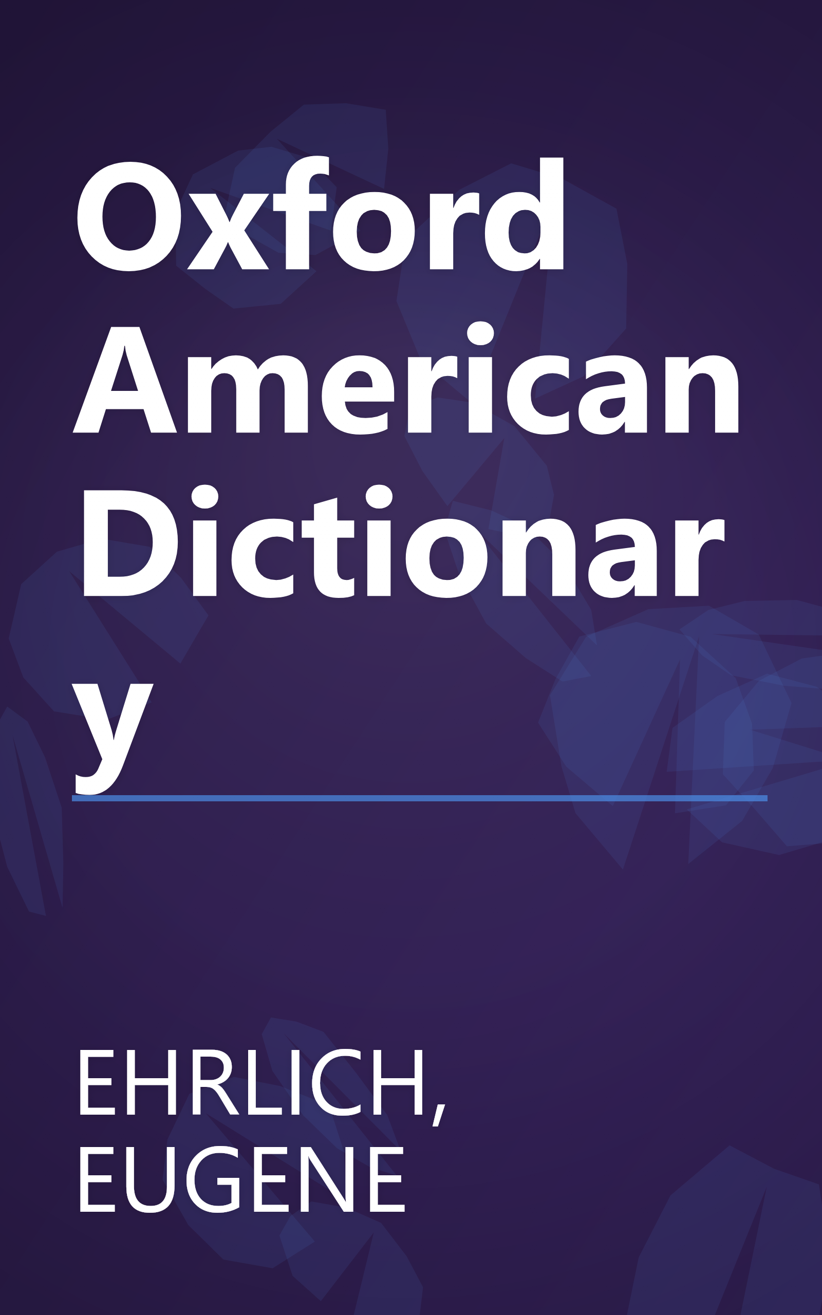 Oxford American Dictionary book cover