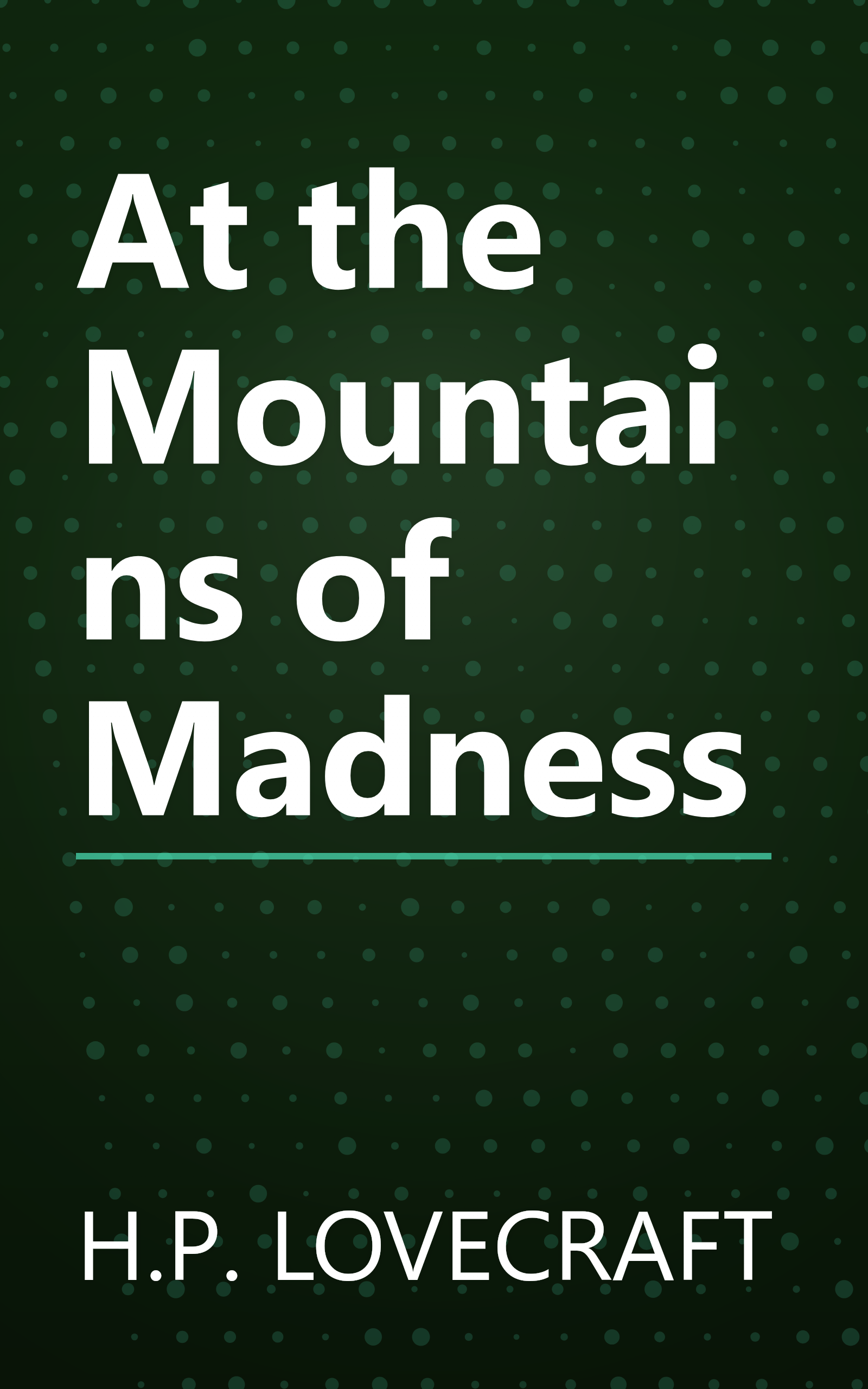 At the Mountains of Madness book cover