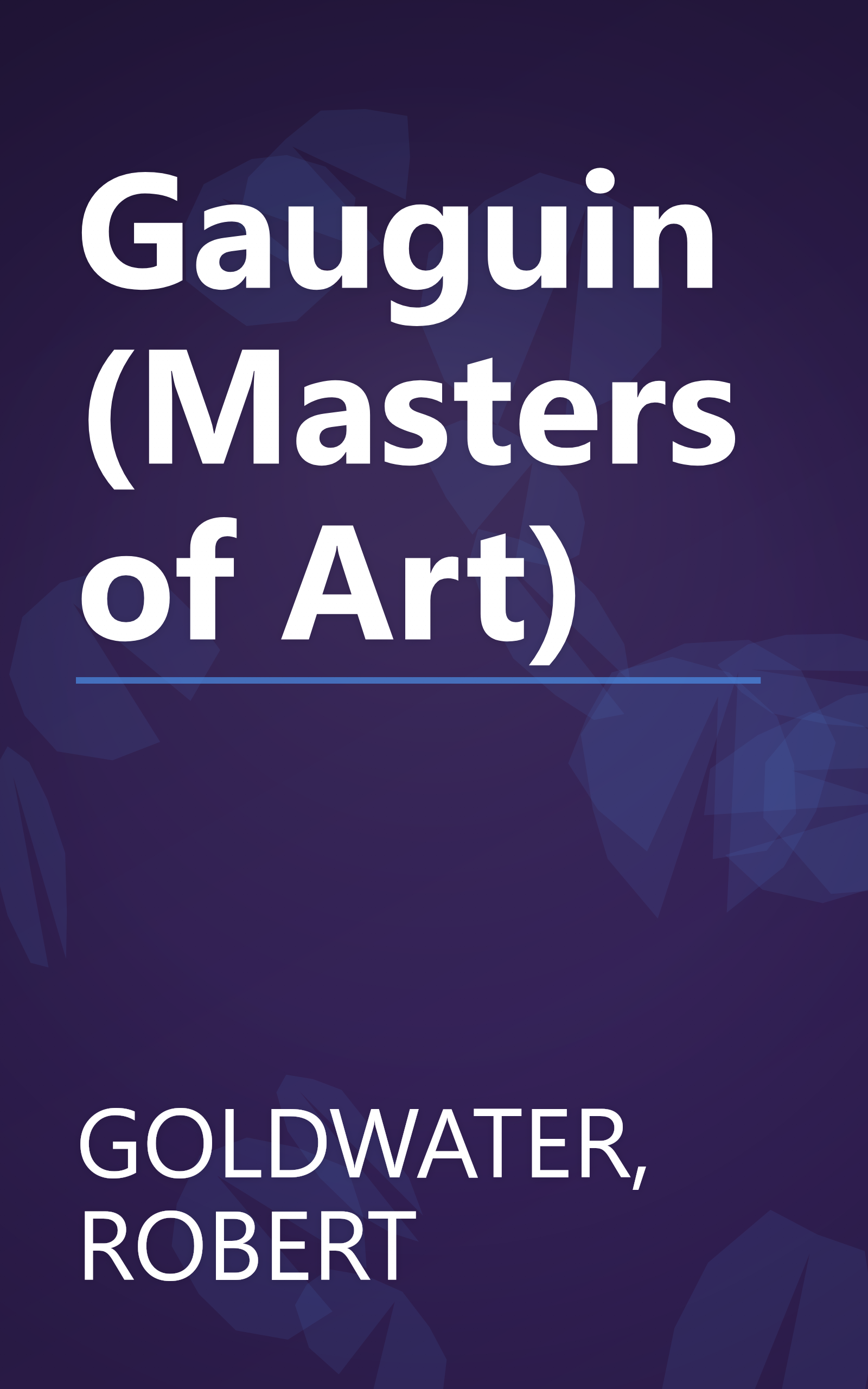Gauguin (Masters of Art) book cover