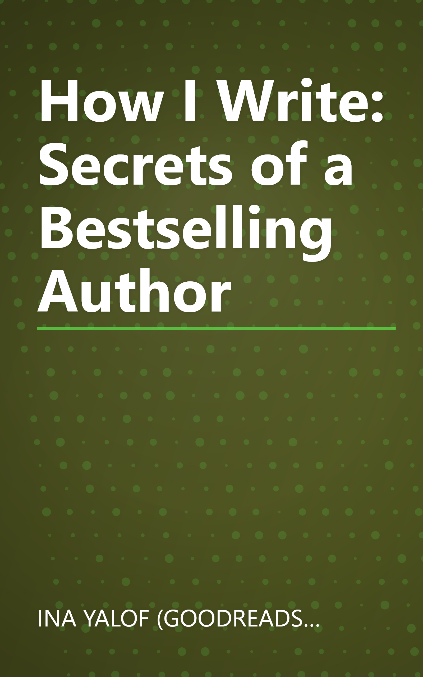 How I Write: Secrets of a Bestselling Author book cover