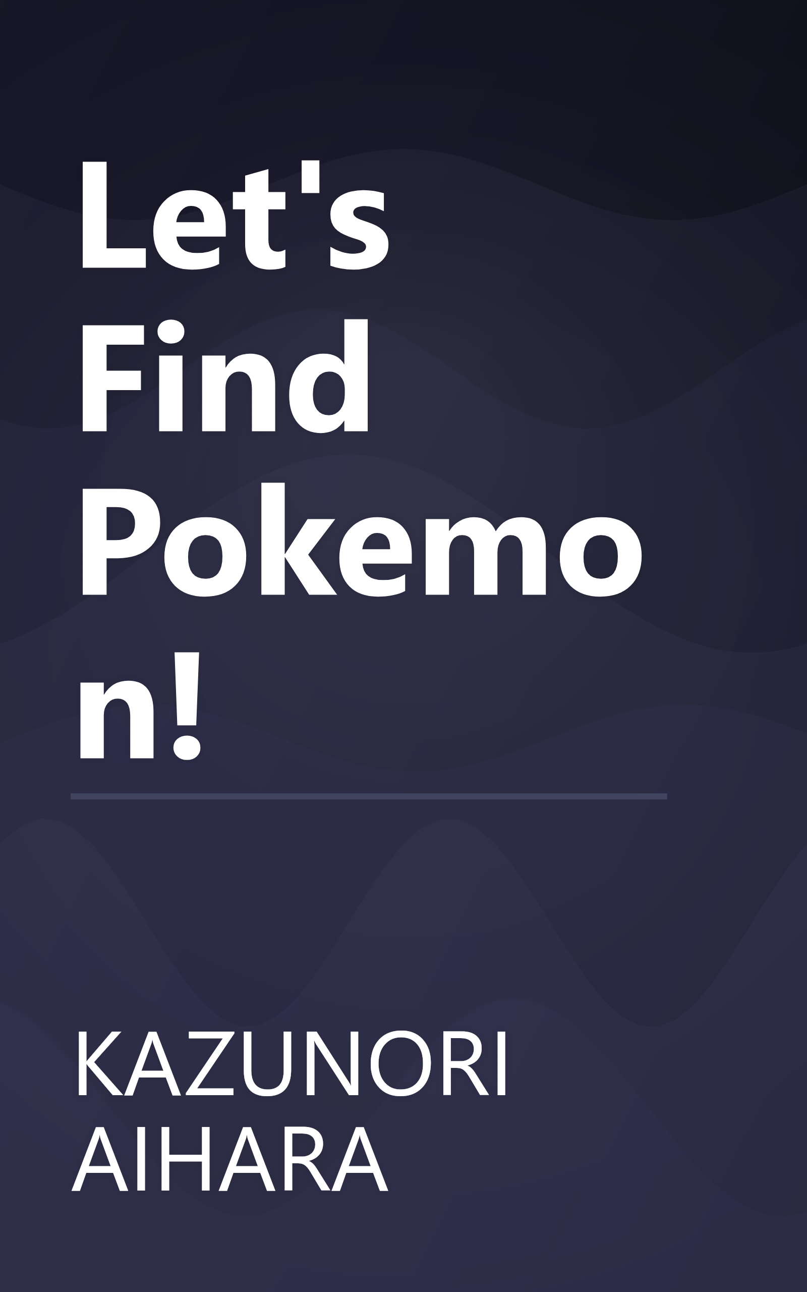 Let's Find Pokemon! book cover