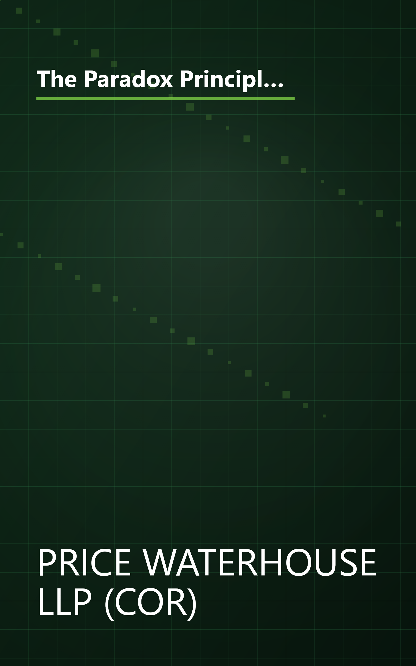 The Paradox Principles: How High Performance Companies Manage Chaos Complexity and Contradiction to Achieve Superior Results book cover