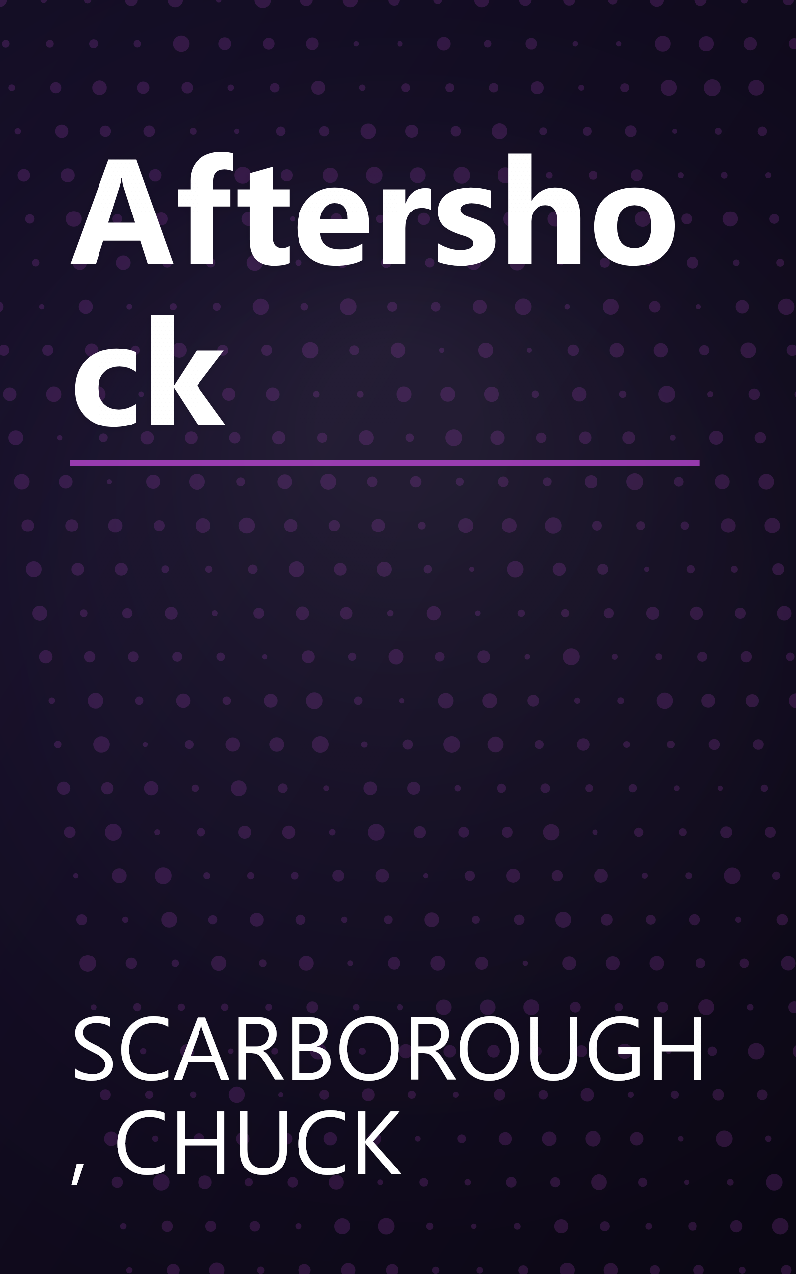 Aftershock book cover