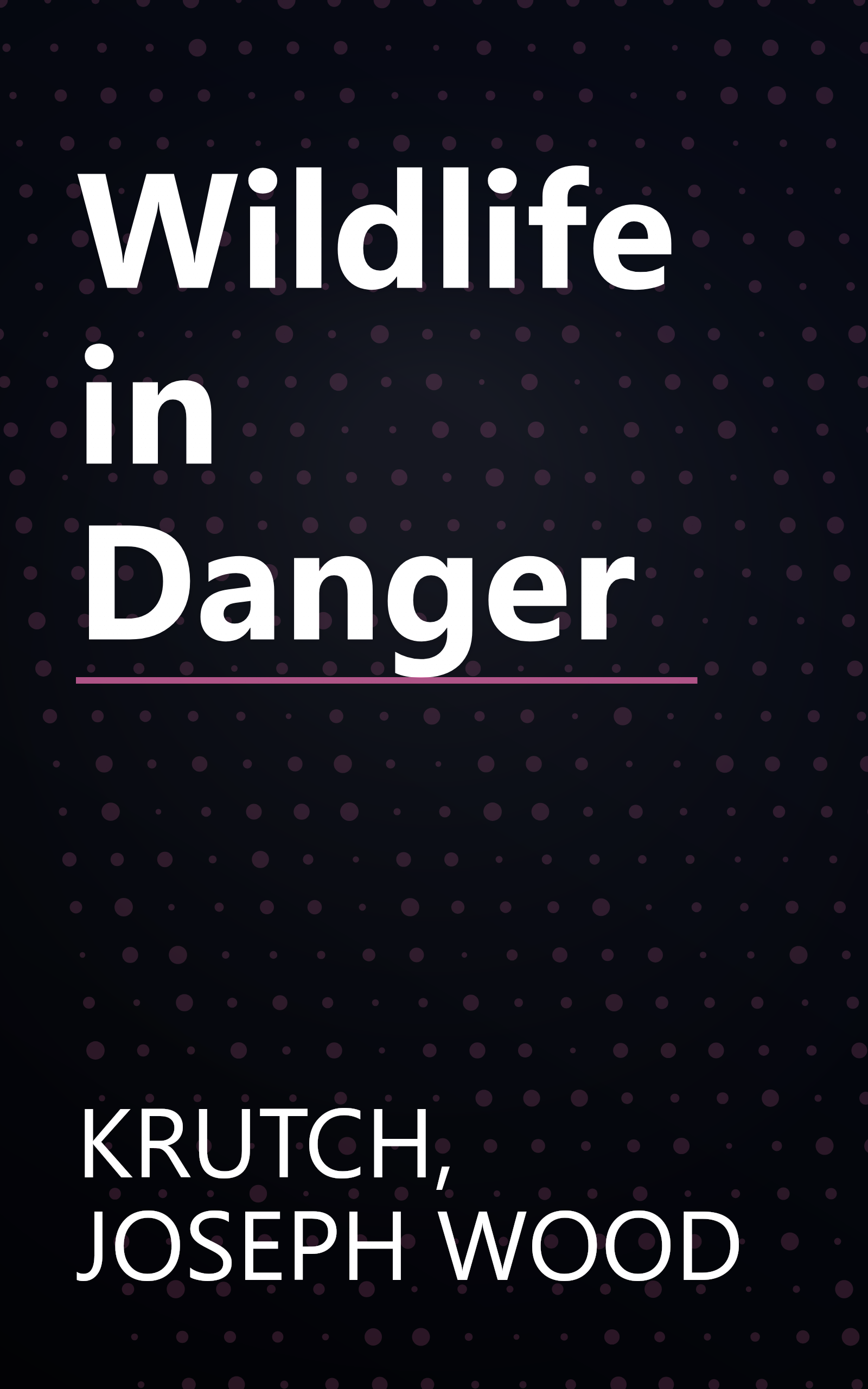 Wildlife in Danger book cover
