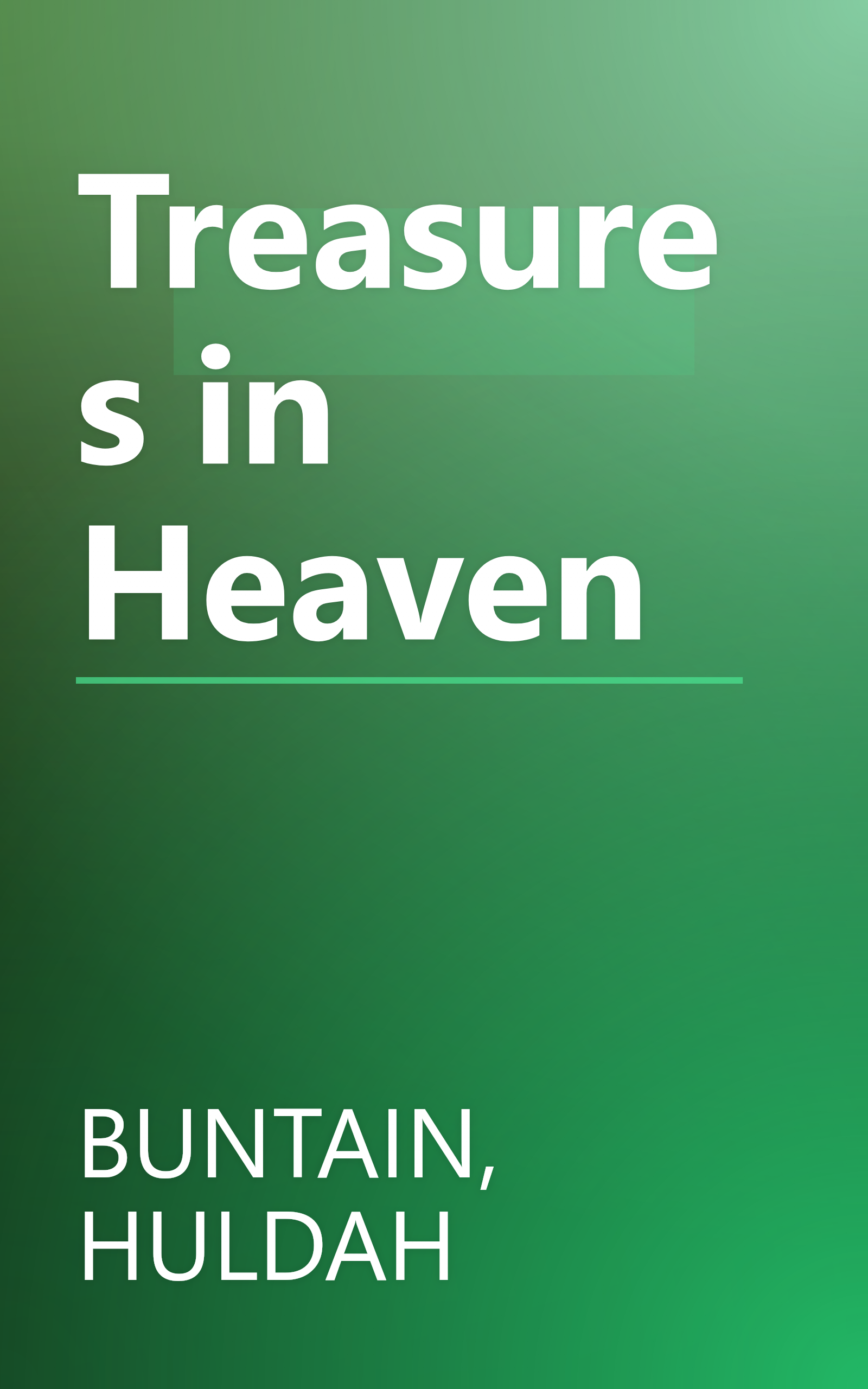 Treasures in Heaven book cover