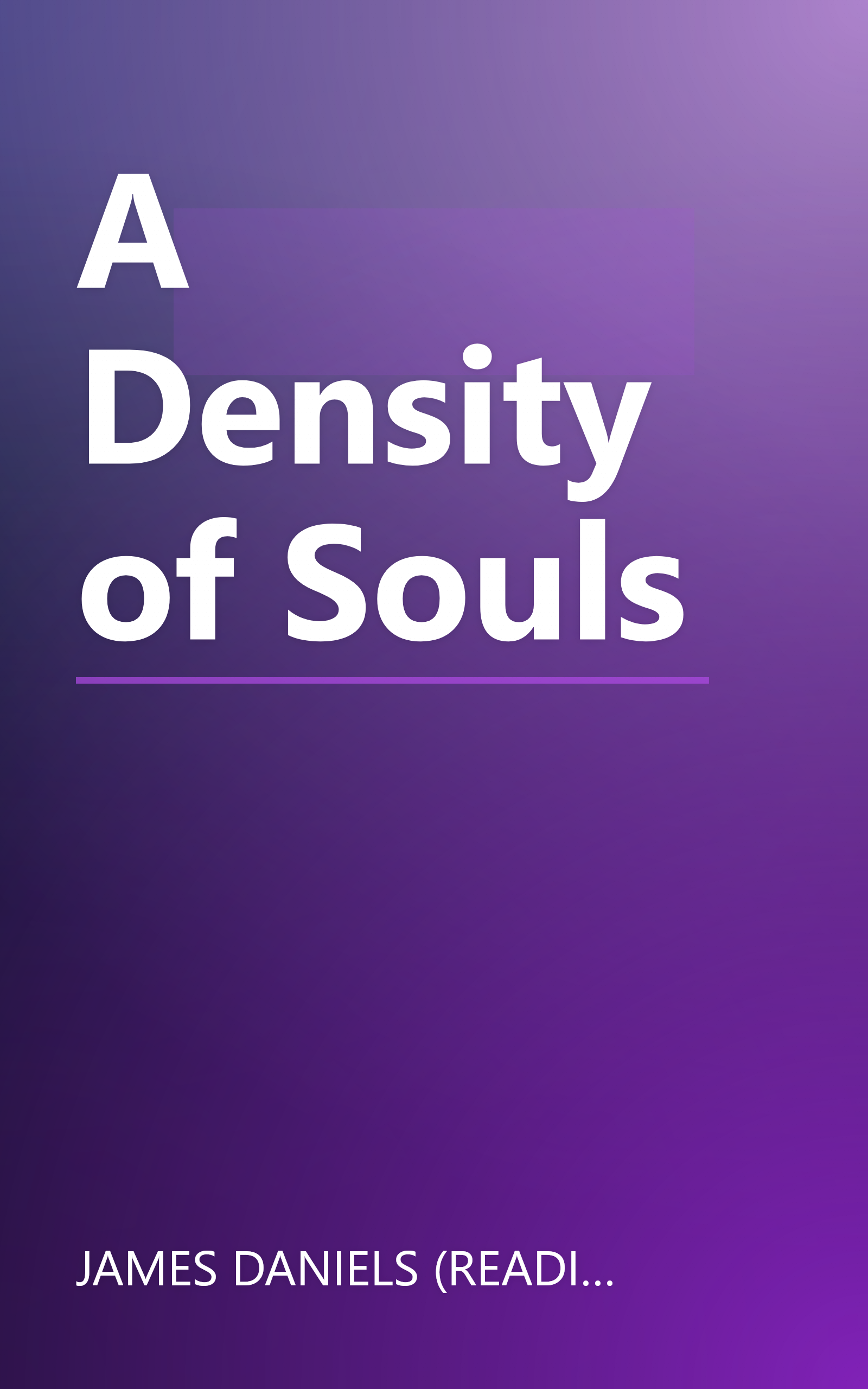 A Density of Souls book cover