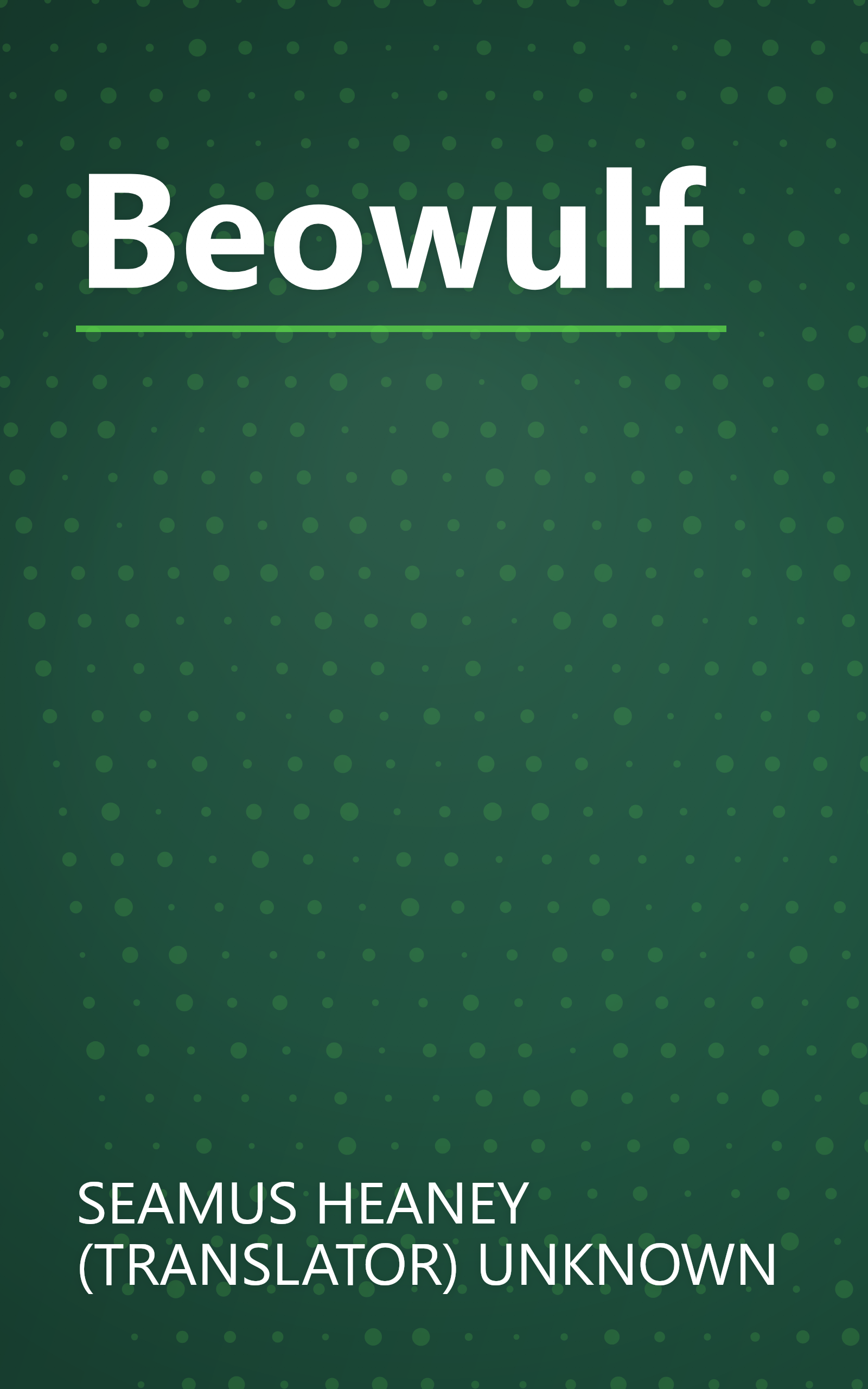 Beowulf book cover