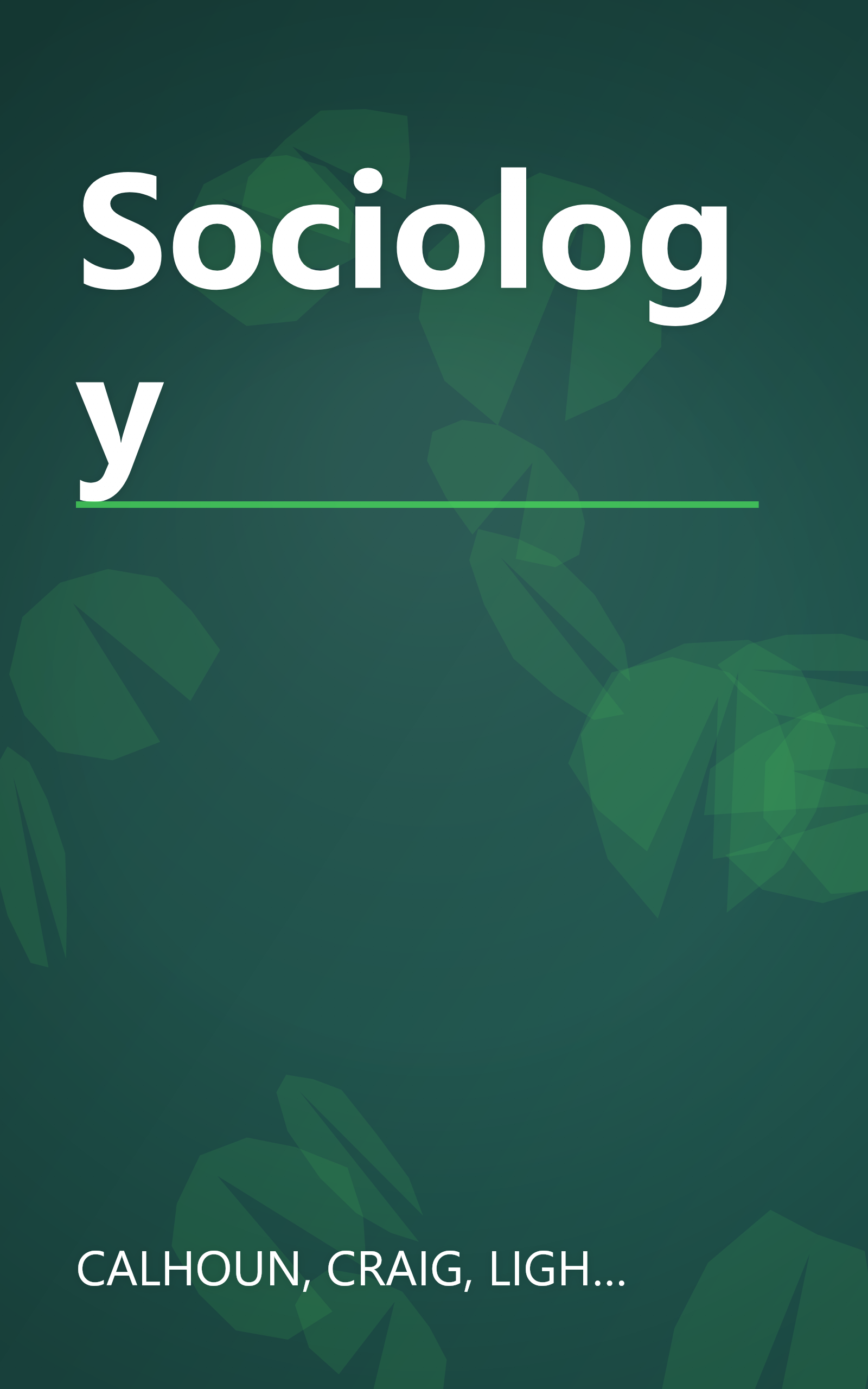 Sociology book cover
