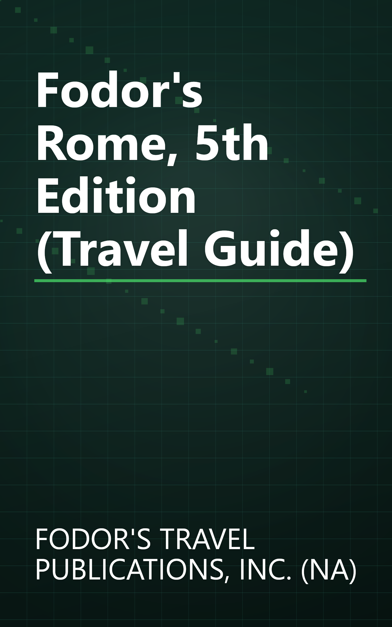 Fodor's Rome, 5th Edition (Travel Guide) book cover