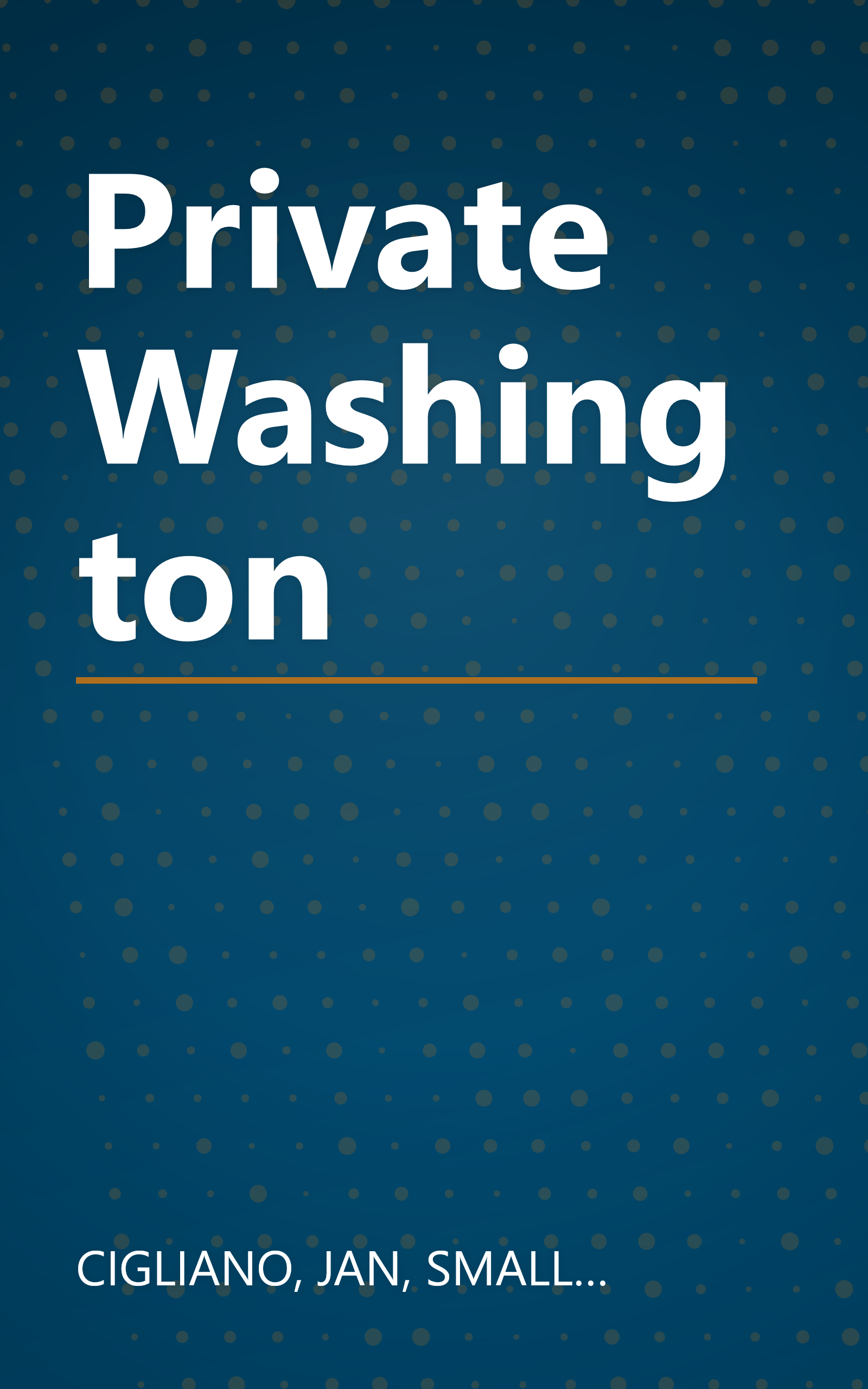 Private Washington book cover