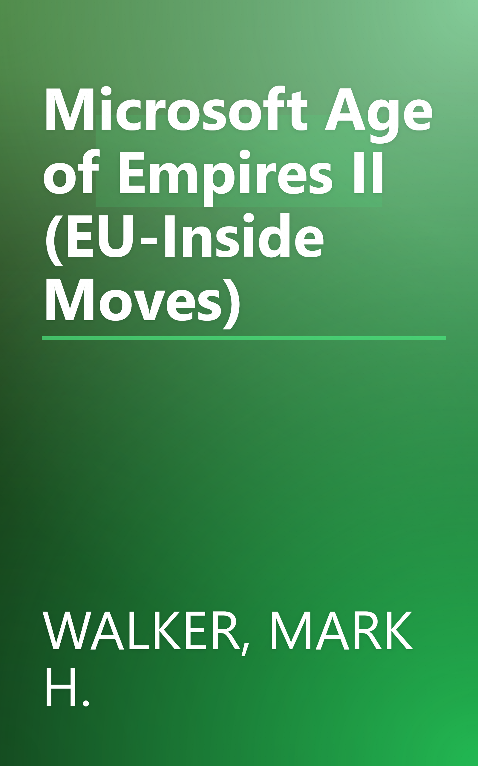 Microsoft Age of Empires II (EU-Inside Moves) book cover