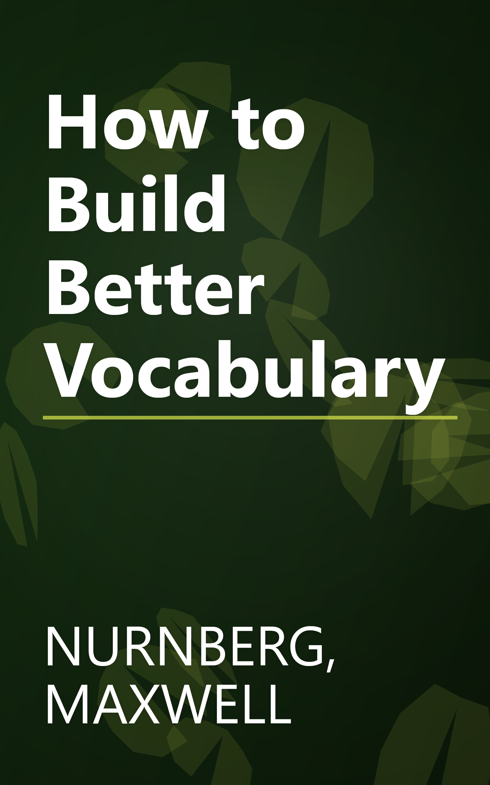 How to Build Better Vocabulary book cover