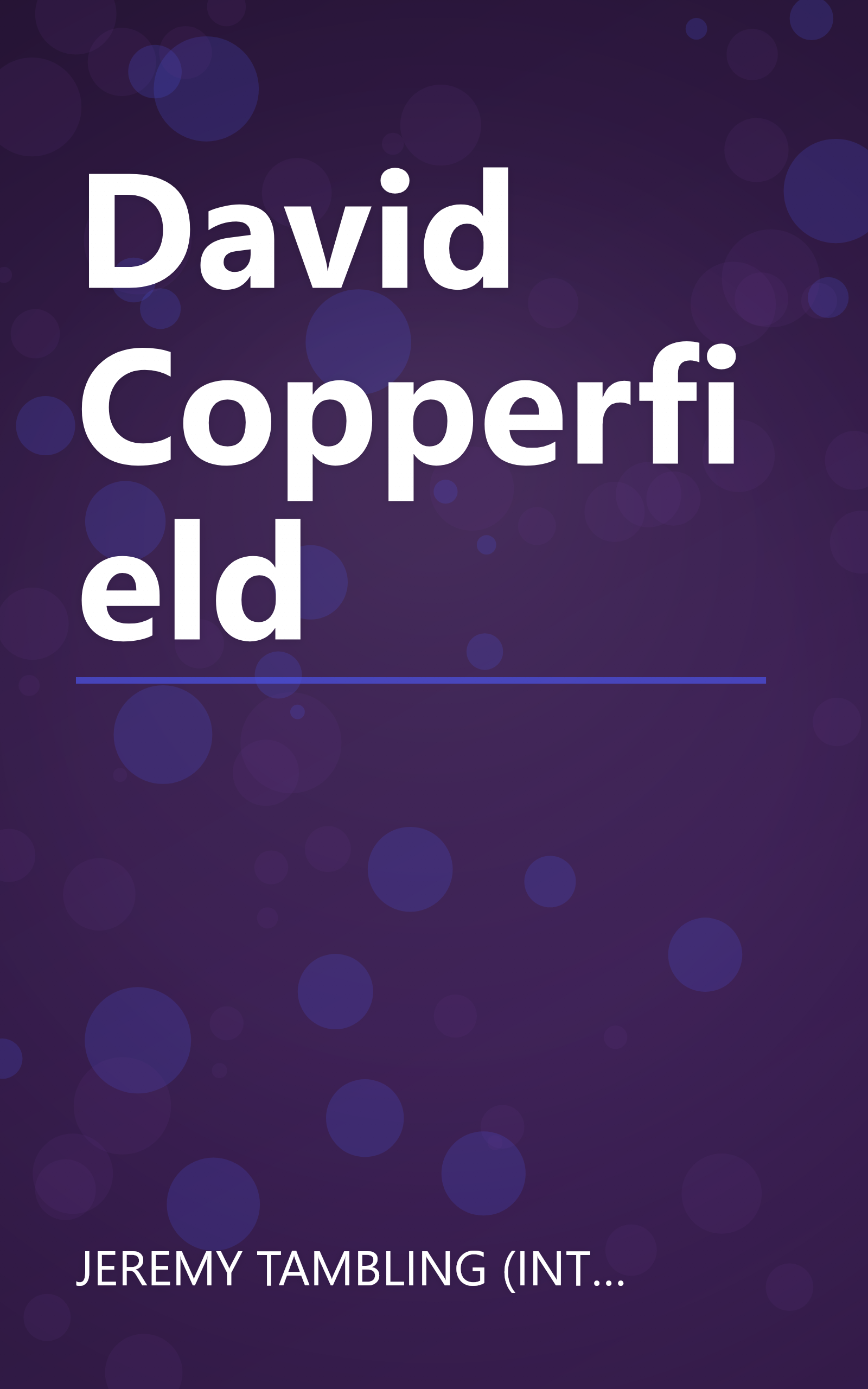 David Copperfield book cover