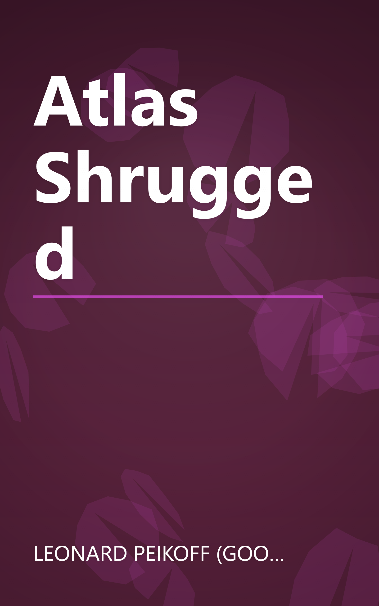 Atlas Shrugged book cover