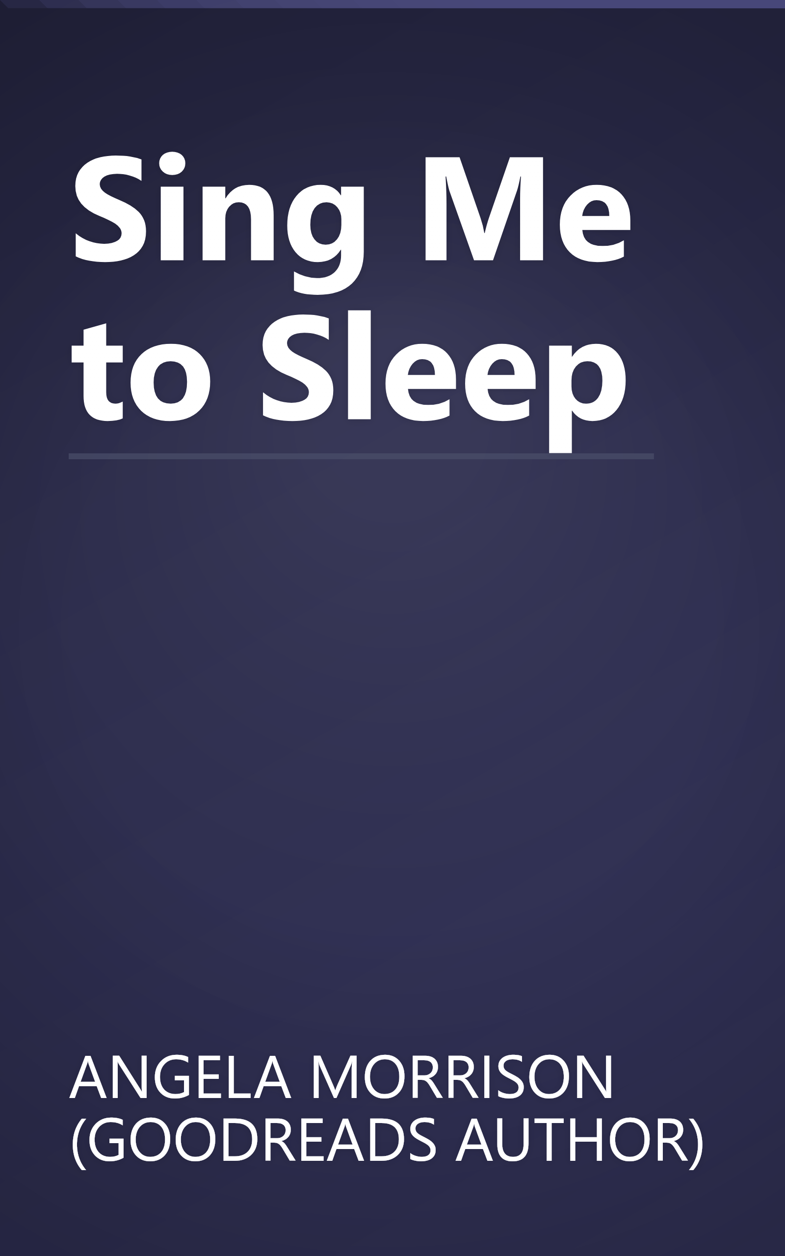 Sing Me to Sleep book cover