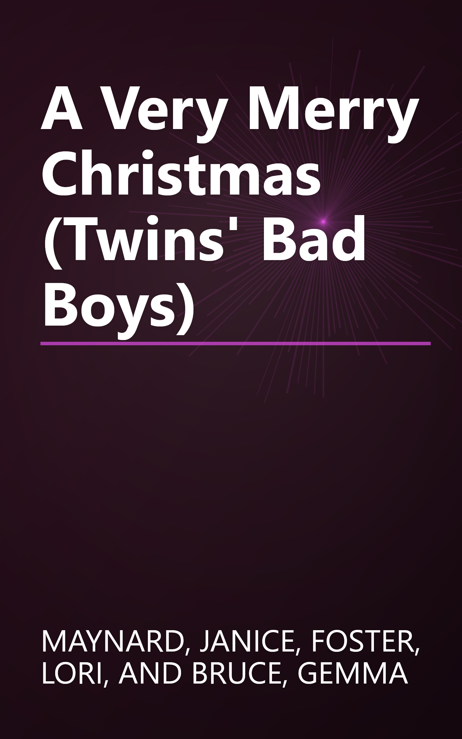 A Very Merry Christmas (Twins' Bad Boys) book cover