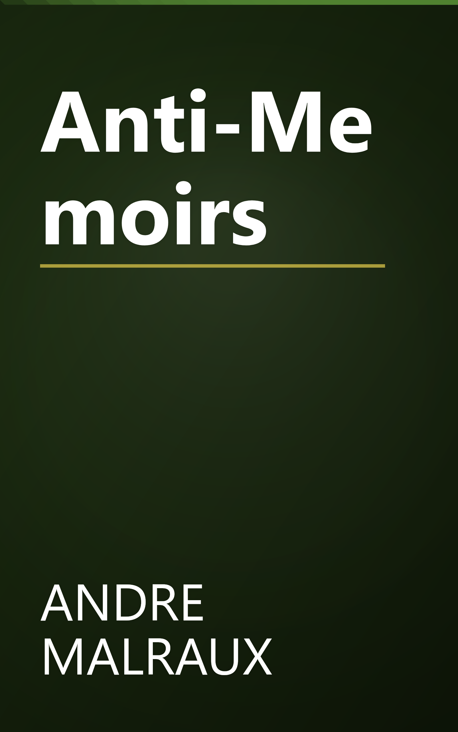 Anti-Memoirs book cover