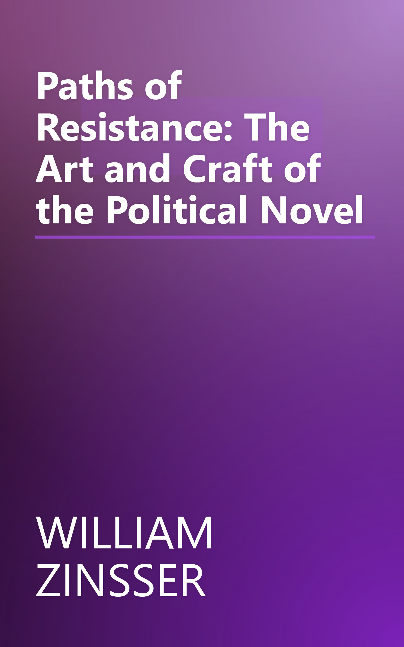 Paths of Resistance: The Art and Craft of the Political Novel book cover