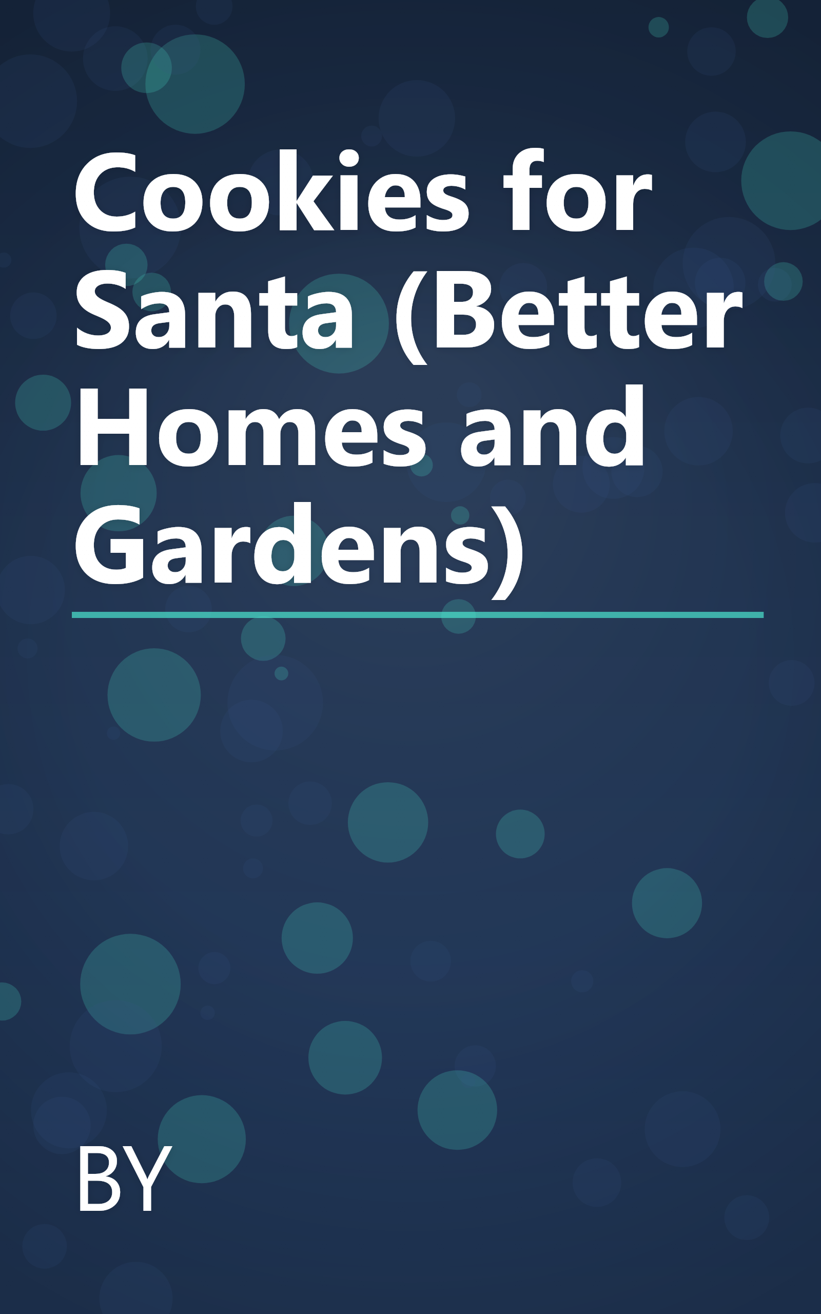 Cookies for Santa (Better Homes and Gardens) book cover