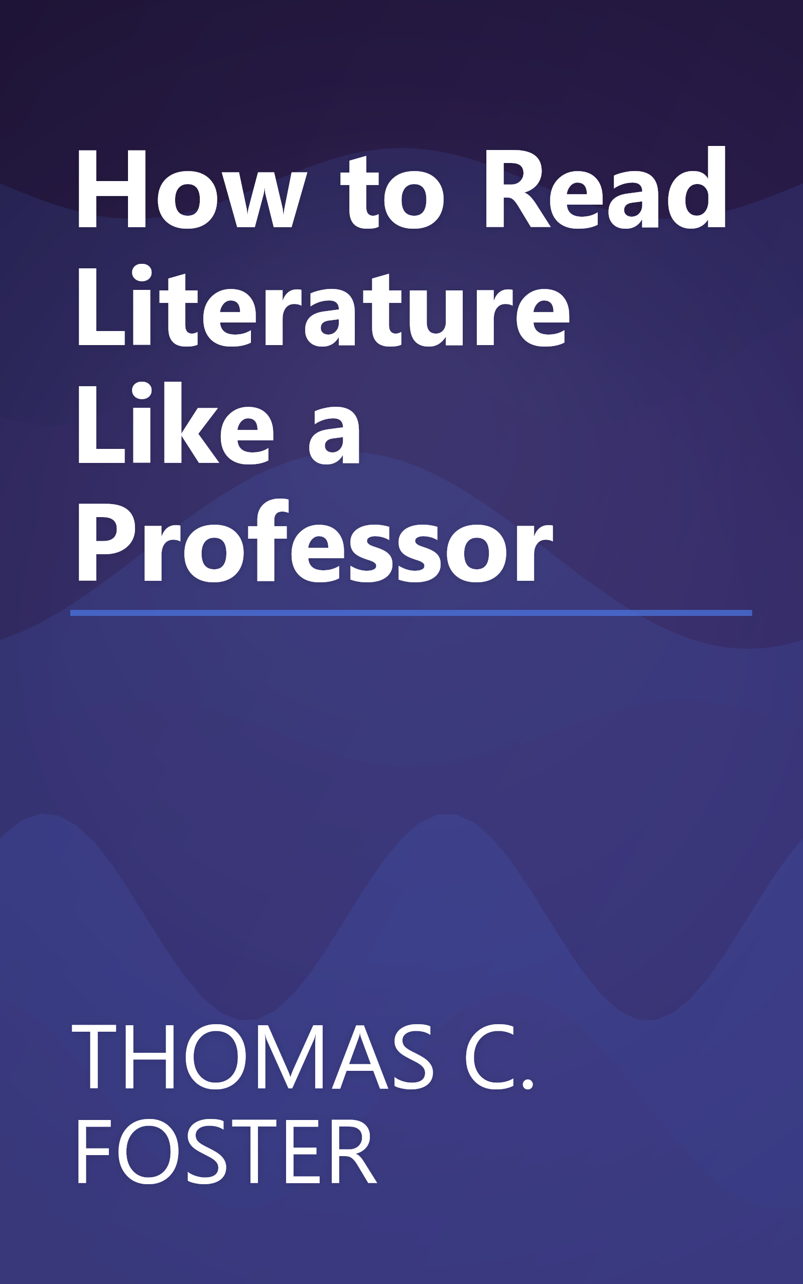 How to Read Literature Like a Professor book cover
