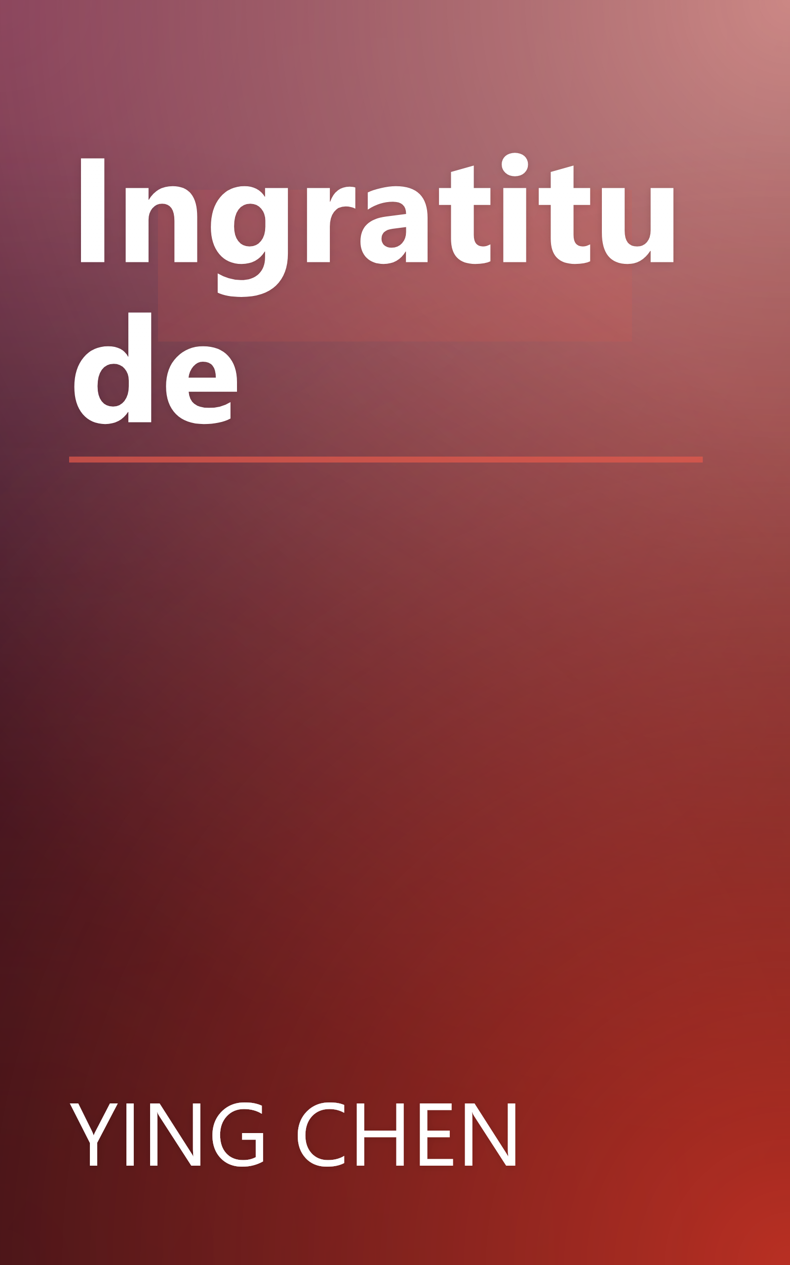 Ingratitude book cover