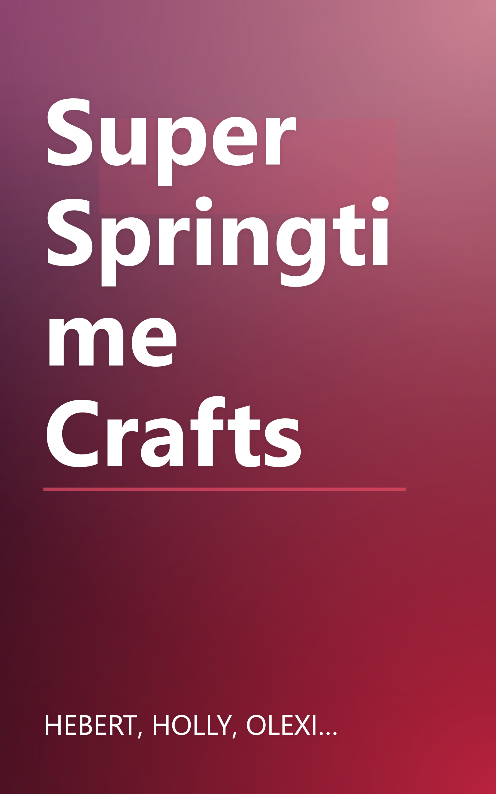 Super Springtime Crafts book cover