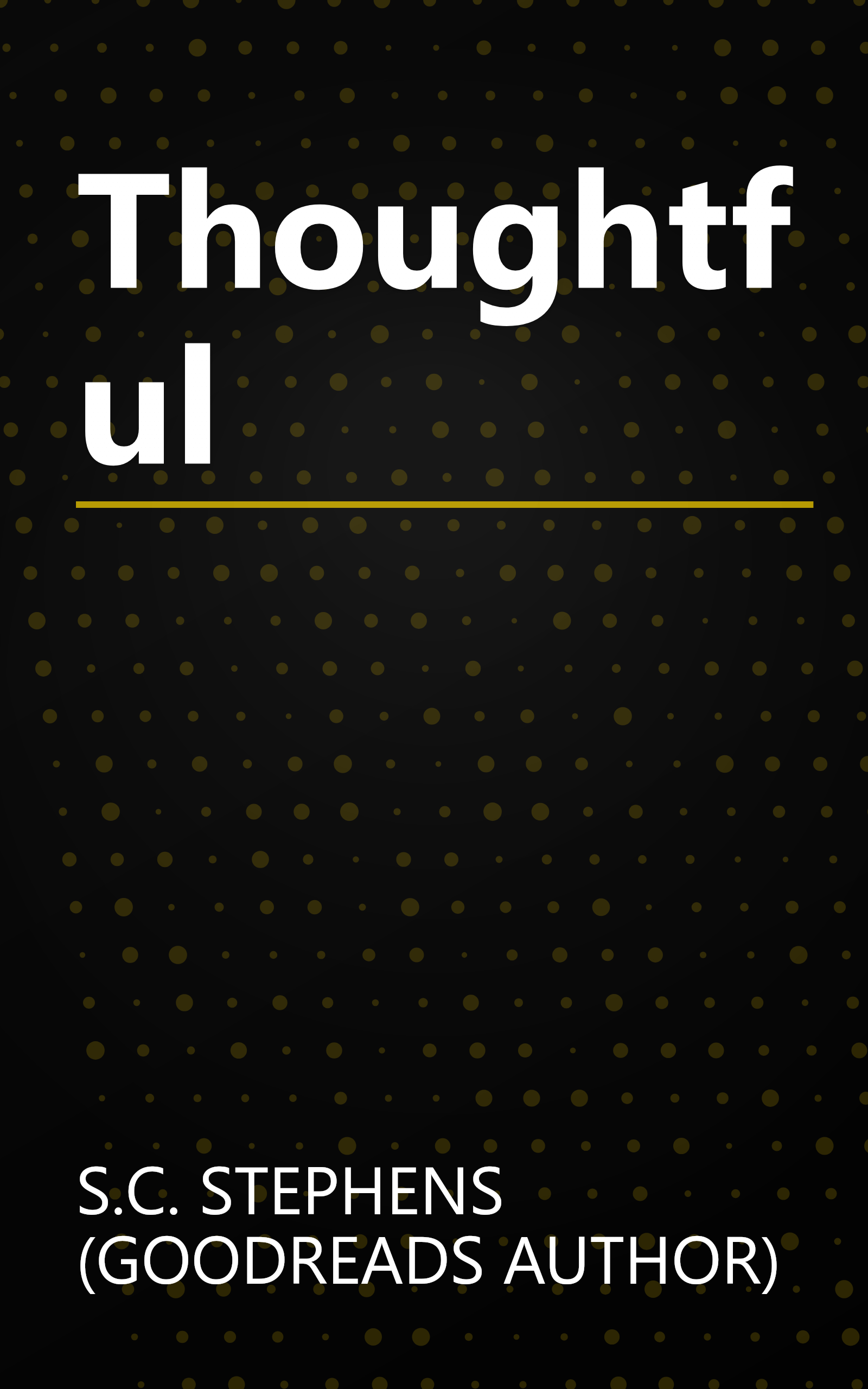 Thoughtful book cover