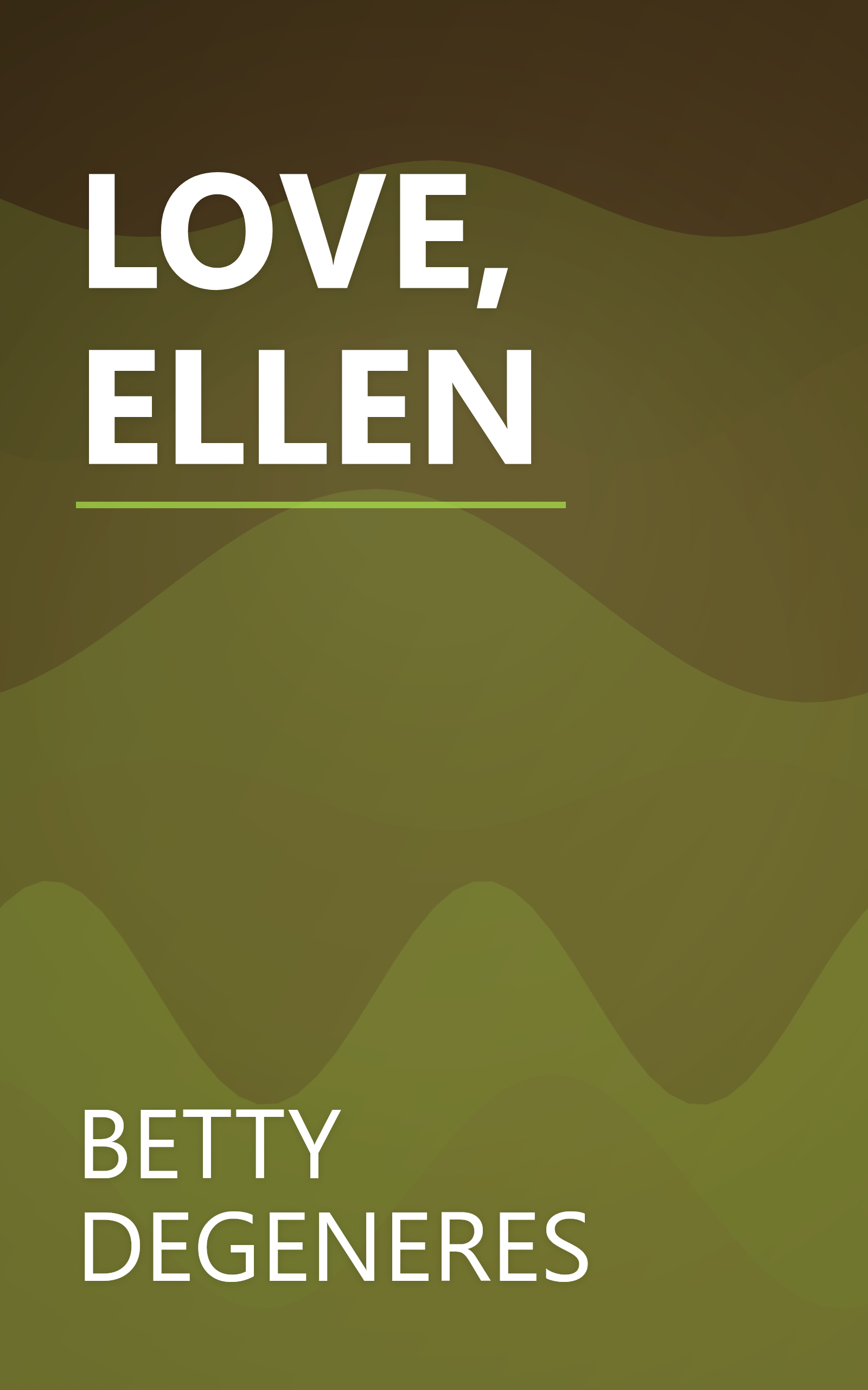 LOVE, ELLEN book cover
