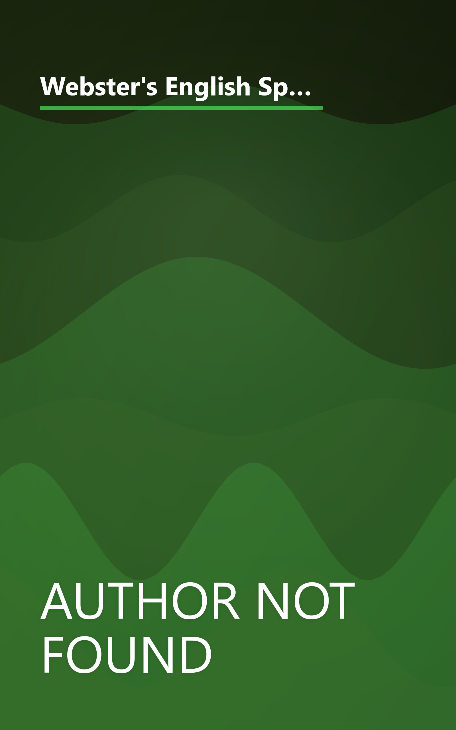 Webster's English Spanish Dictionary?Spanish/English Words in Alphabetical Order With Translations, Parts of Speech, Pronunciation, Definitions (224 pgs) book cover