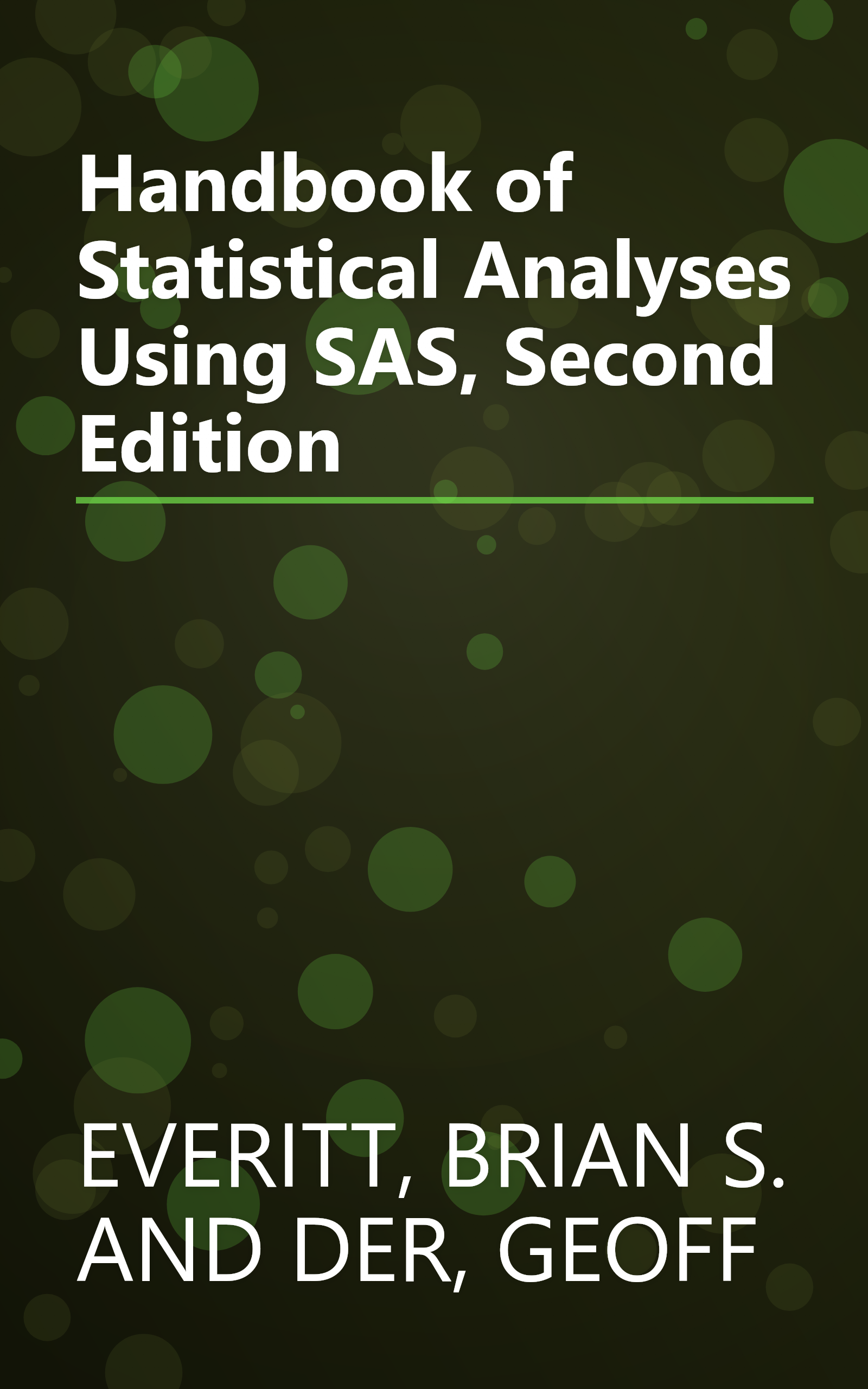 Handbook of Statistical Analyses Using SAS, Second Edition book cover
