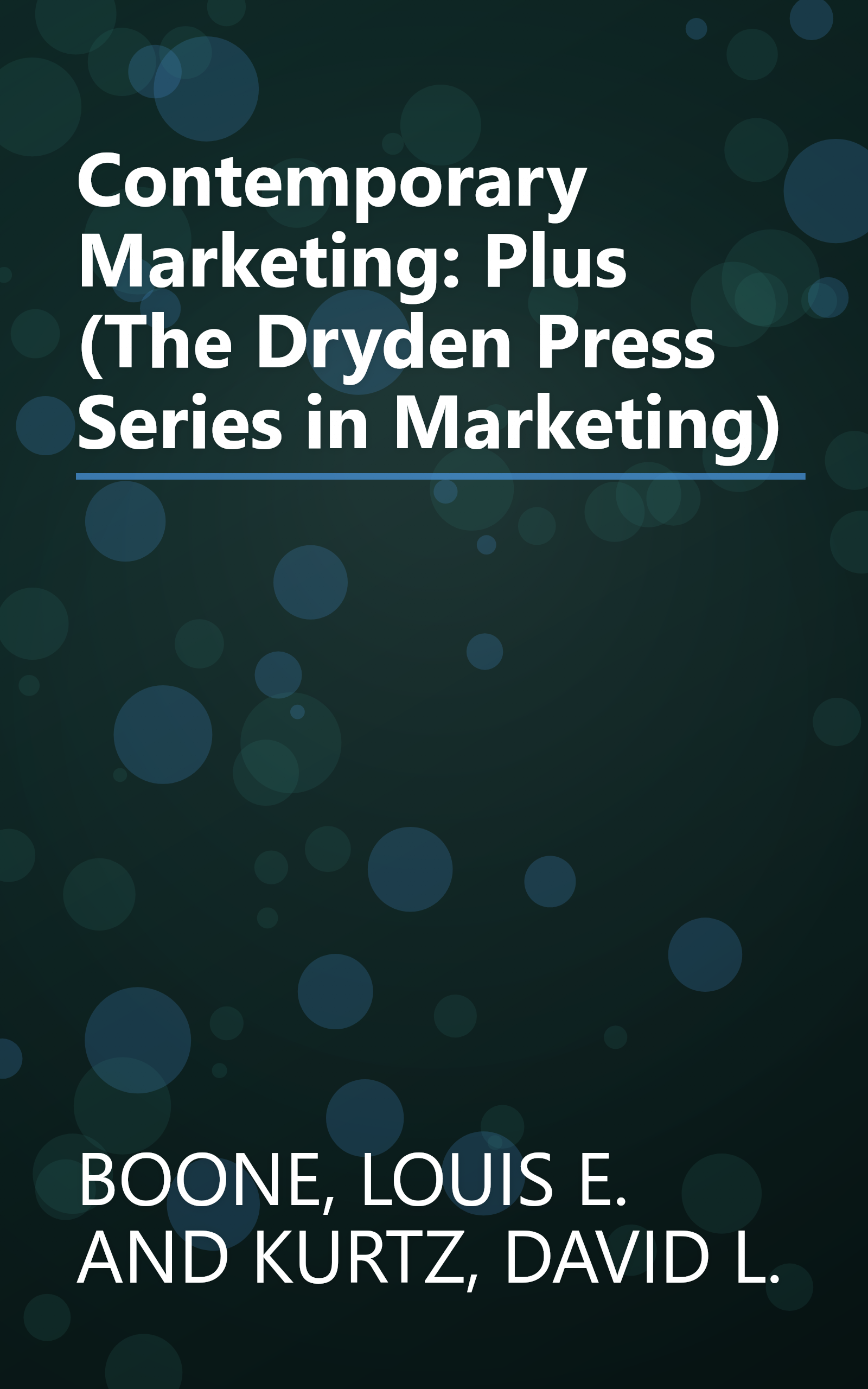 Contemporary Marketing: Plus (The Dryden Press Series in Marketing) book cover