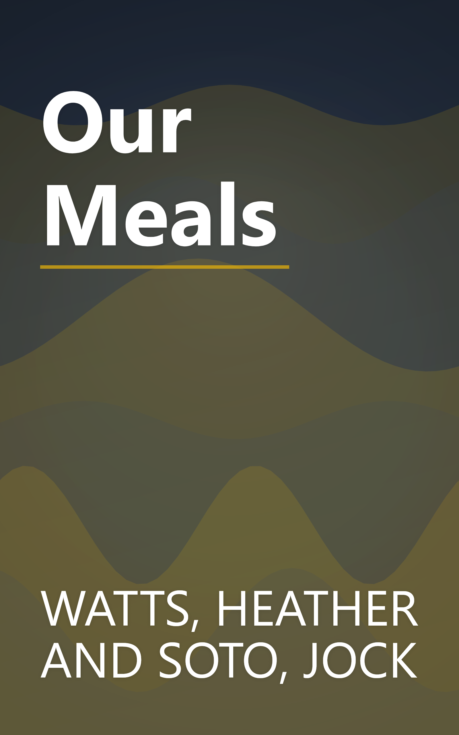 Our Meals book cover