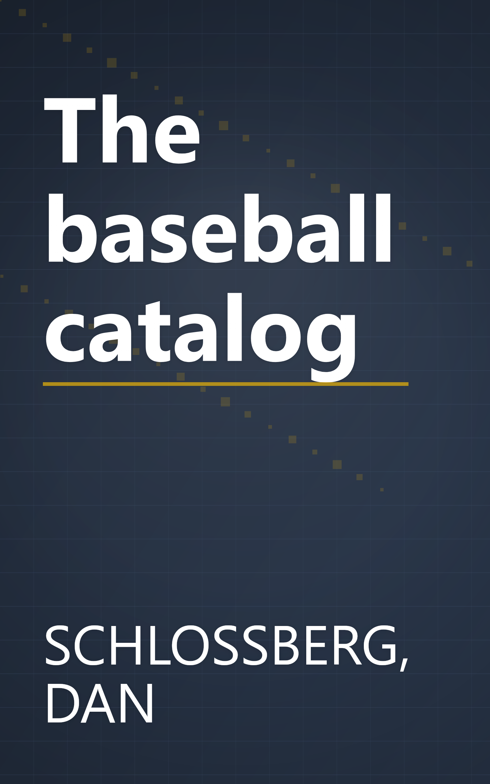 The baseball catalog book cover